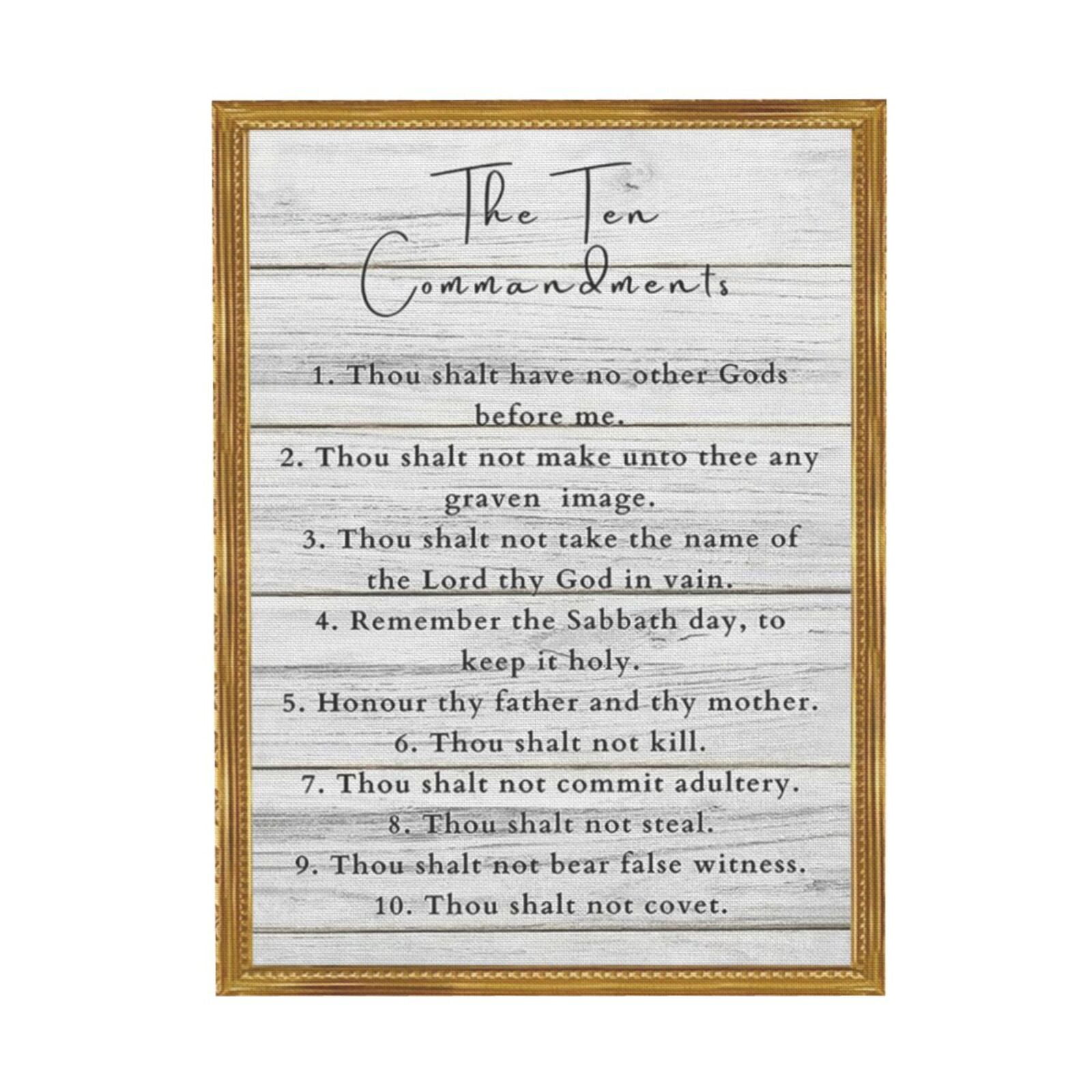 Aaheei Fundamental! Ten Commandments canvas poster. Perfect for ...