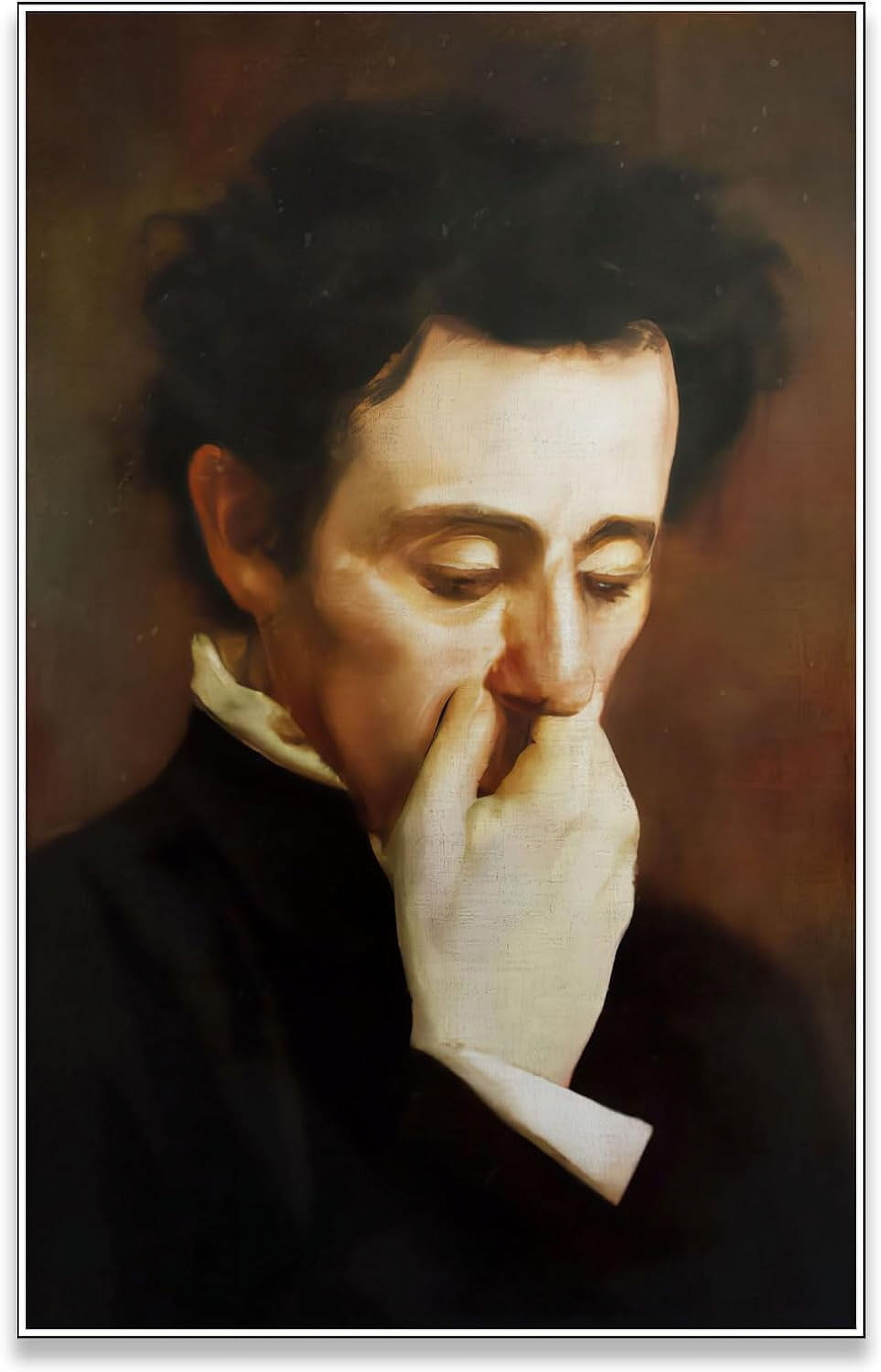 Aaheei Funny Bathroom Canvas Wall Art Humorous Classical Oil Painting ...