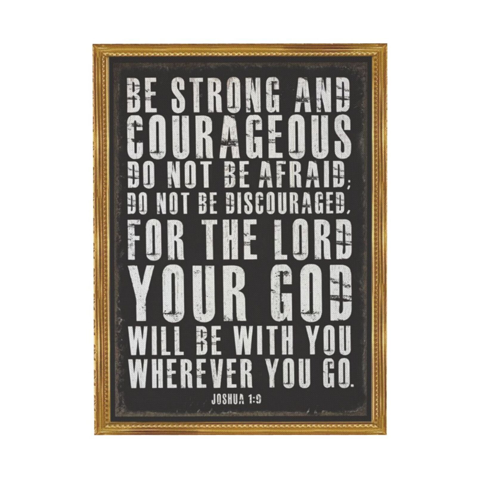 Aaheei Gain courage! Bible verse poster. Perfect for spiritual & family ...