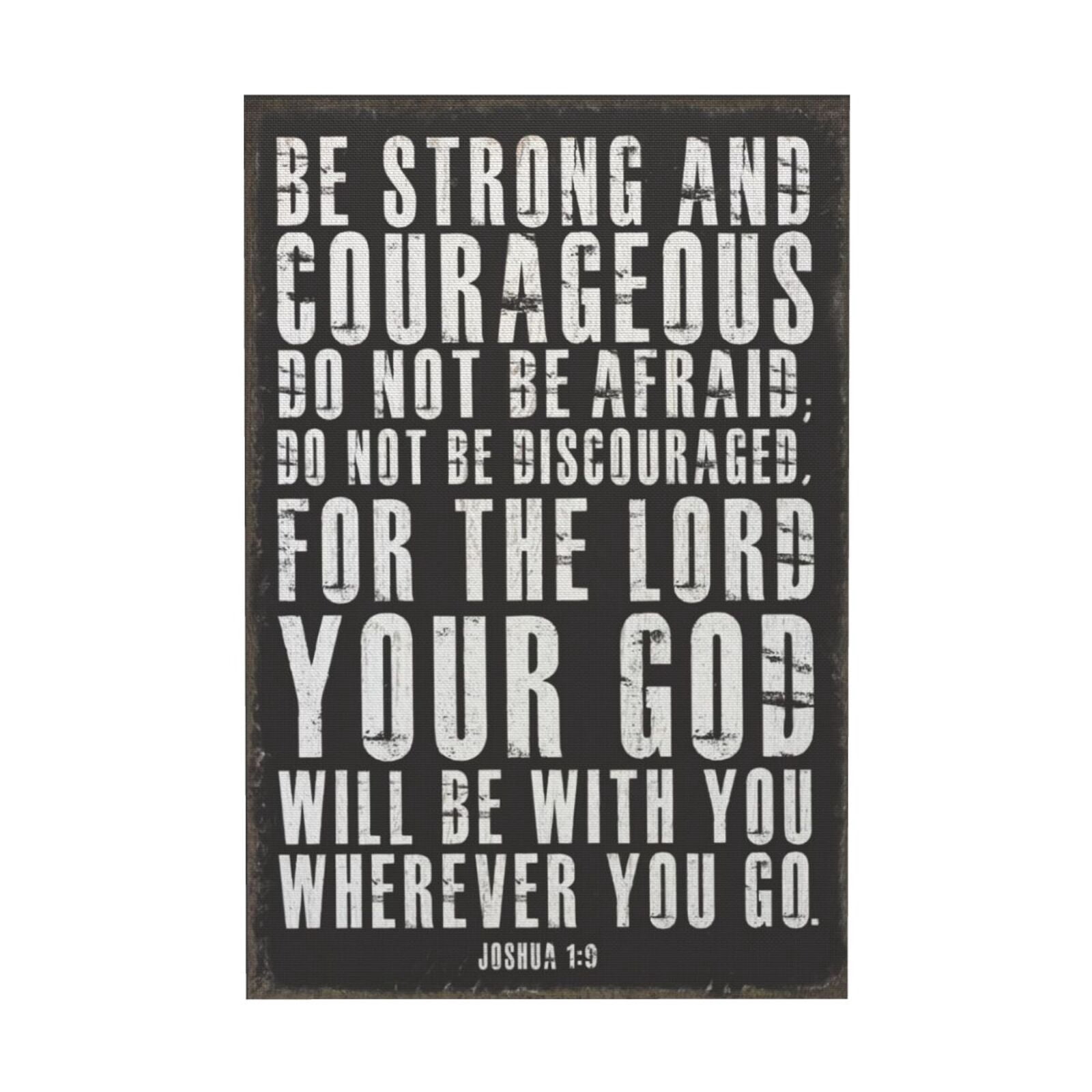 Aaheei Gain courage! Bible verse poster. Perfect for spiritual & family ...