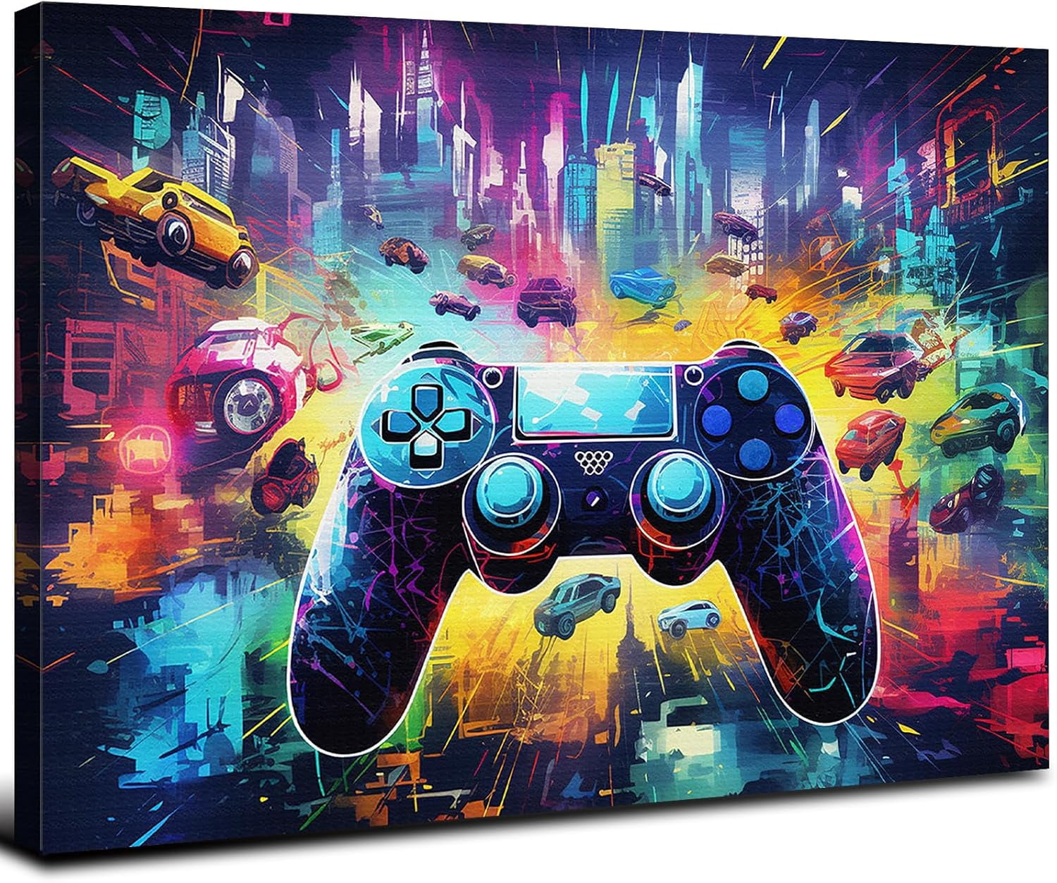 Aaheei Gaming Posters Video Game Wall Art Watercolor Gamer Wall Decor ...