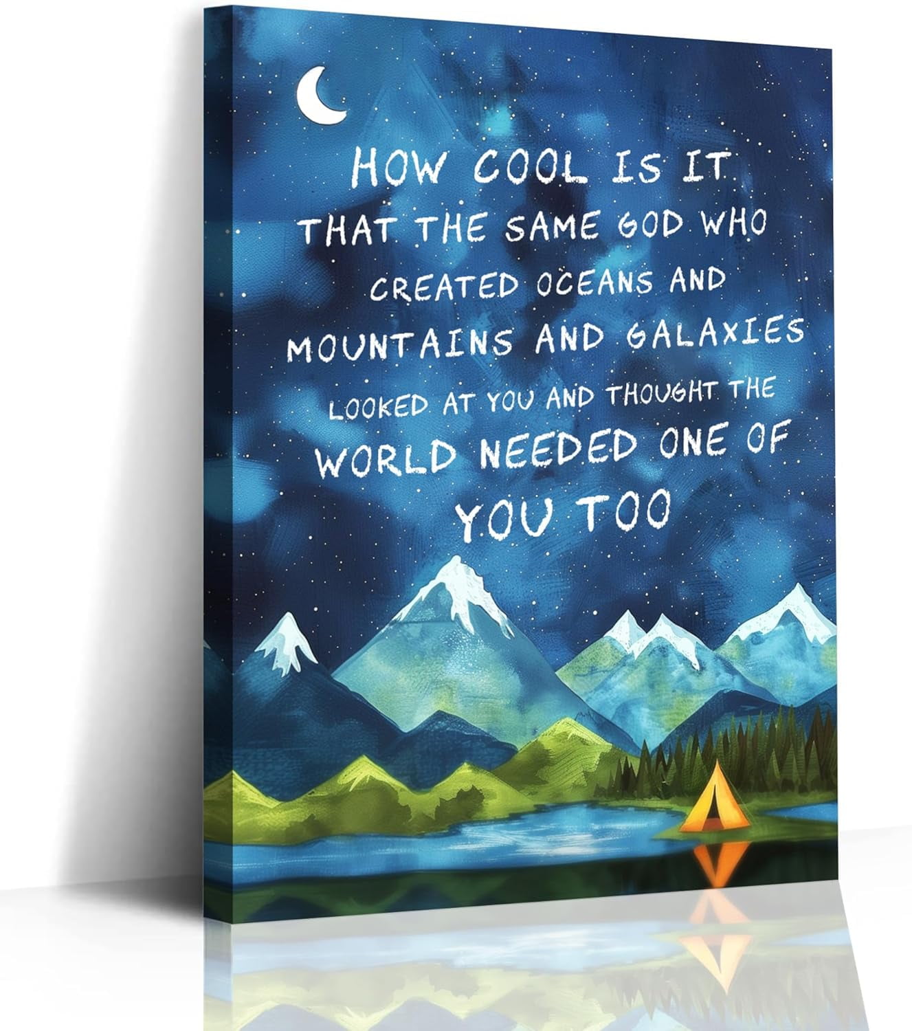 Aaheei Same God Creation Wall Art, Inspirational Quotes Poster Canvas ...