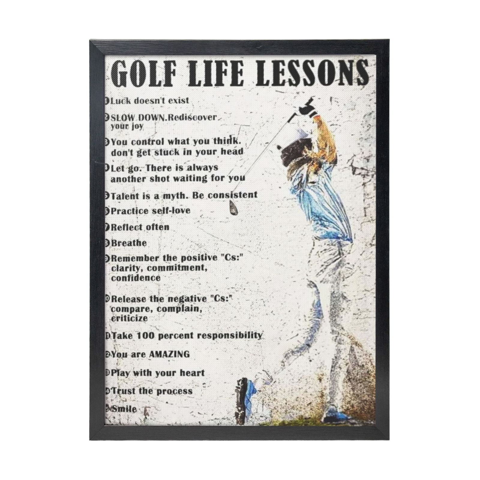 Aaheei Insightful! “Golf Life Lessons” canvas. Promotes self - love ...