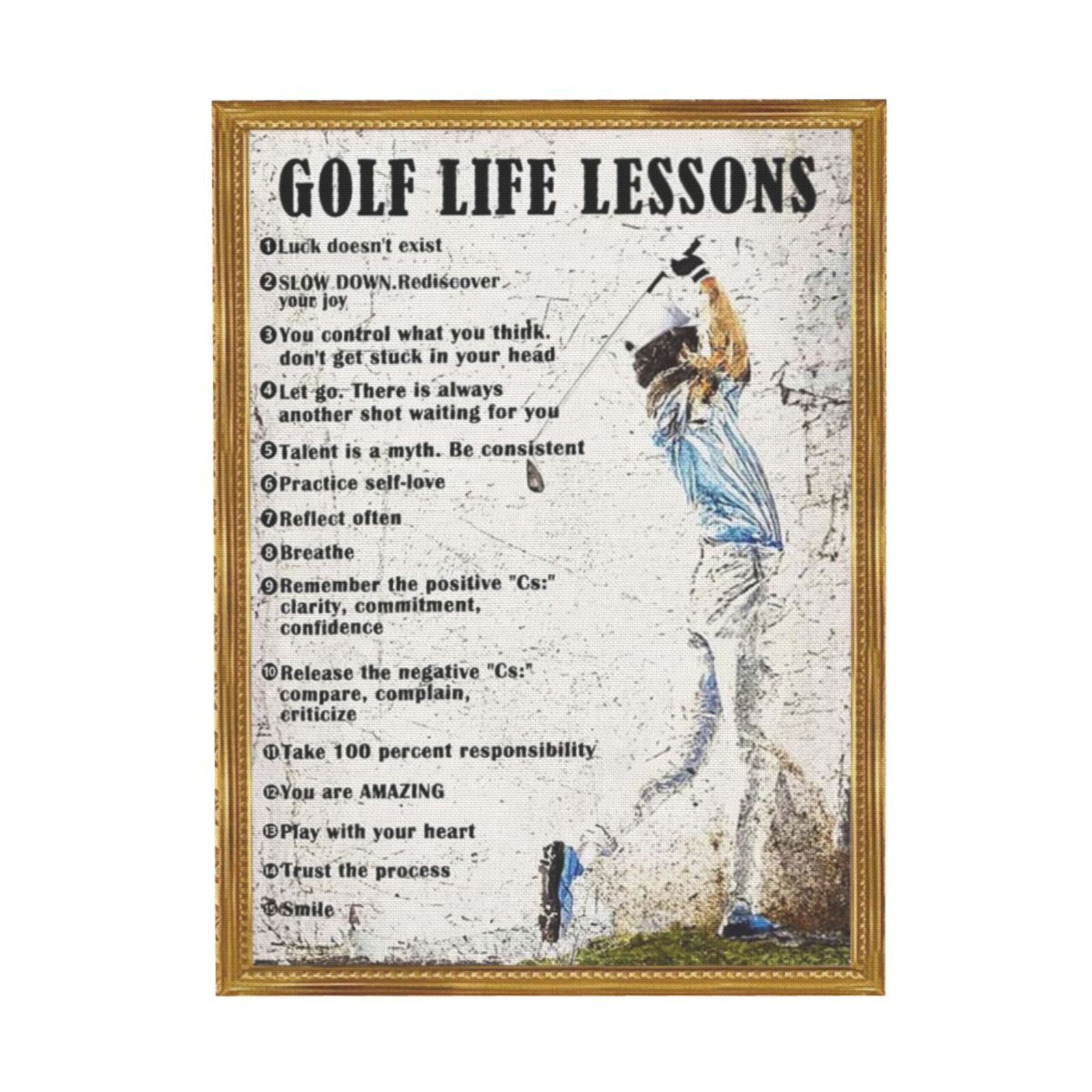 Aaheei Insightful! “Golf Life Lessons” canvas. Promotes self - love ...