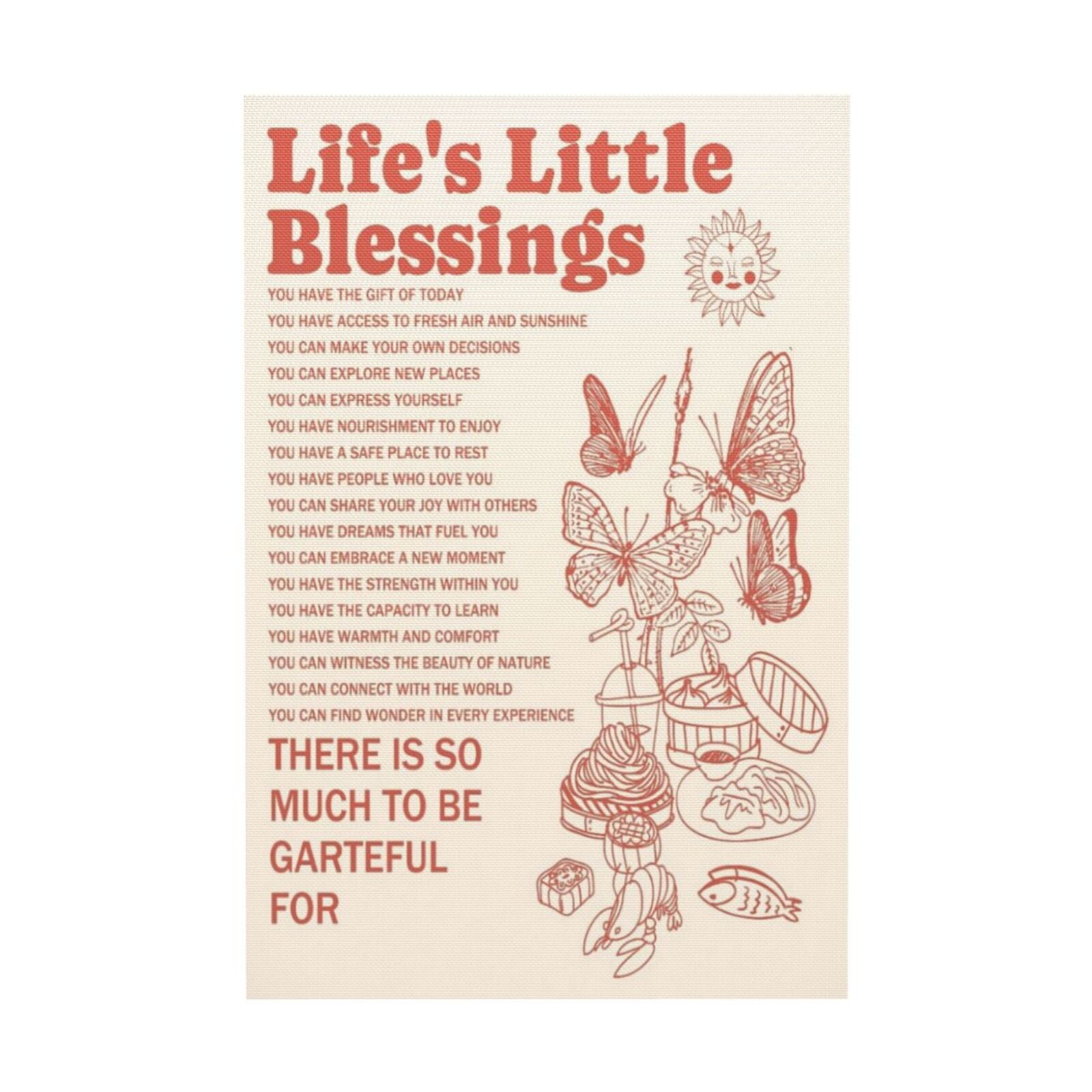 Aaheei Inspiring! “Life's Little Blessings” poster, great for home ...