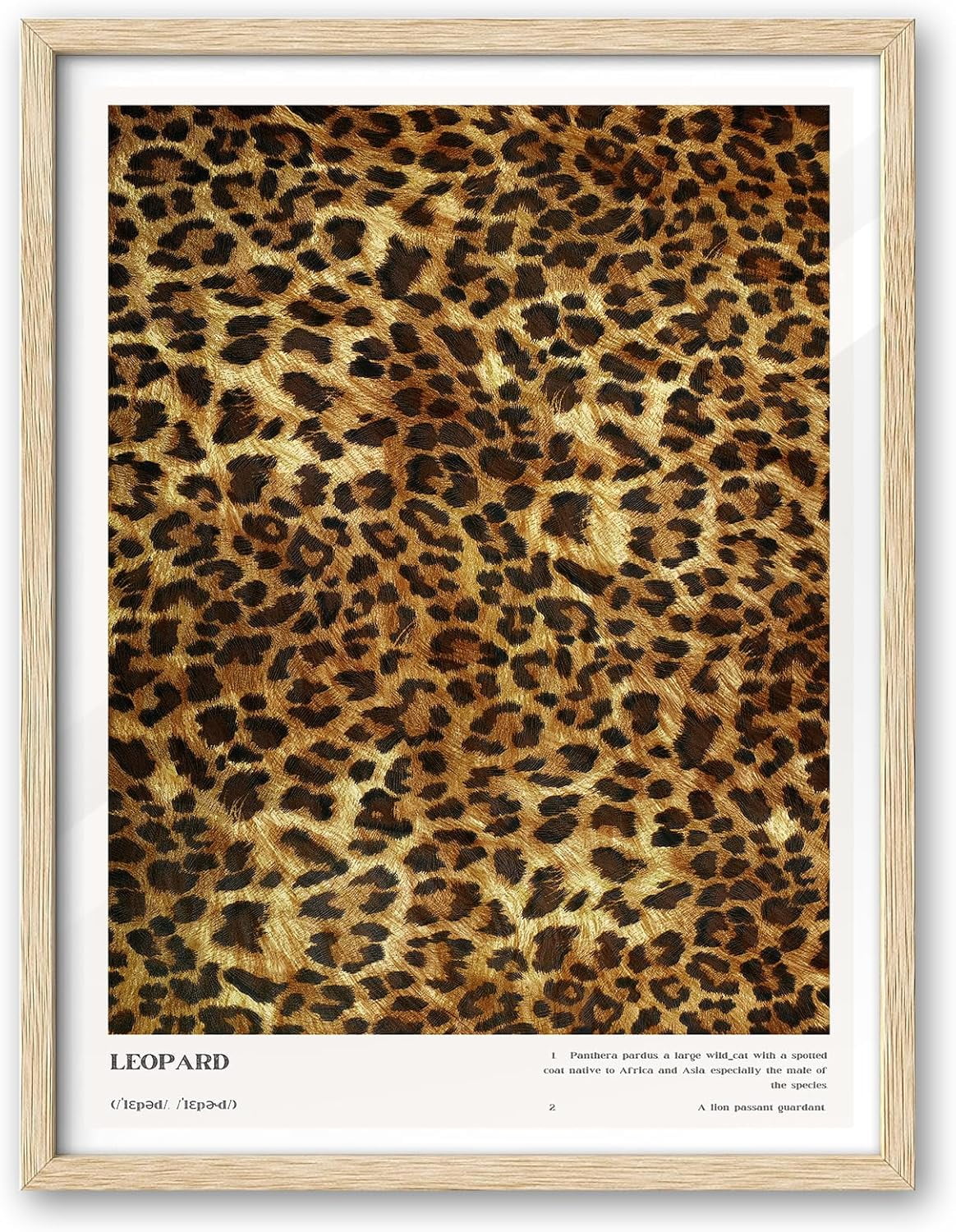 Aaheei Natural Leopard Definition Wall Art,Above Bed Bedroom Canvas ...
