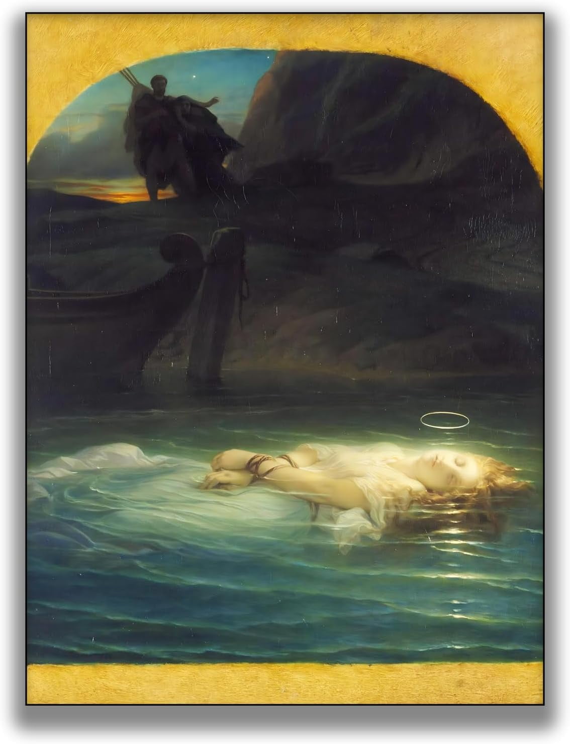 Aaheei Paul Delaroche Art Poster - The Young Martyr (La Jeune Martyre) Canvas Art Print - Famous ...