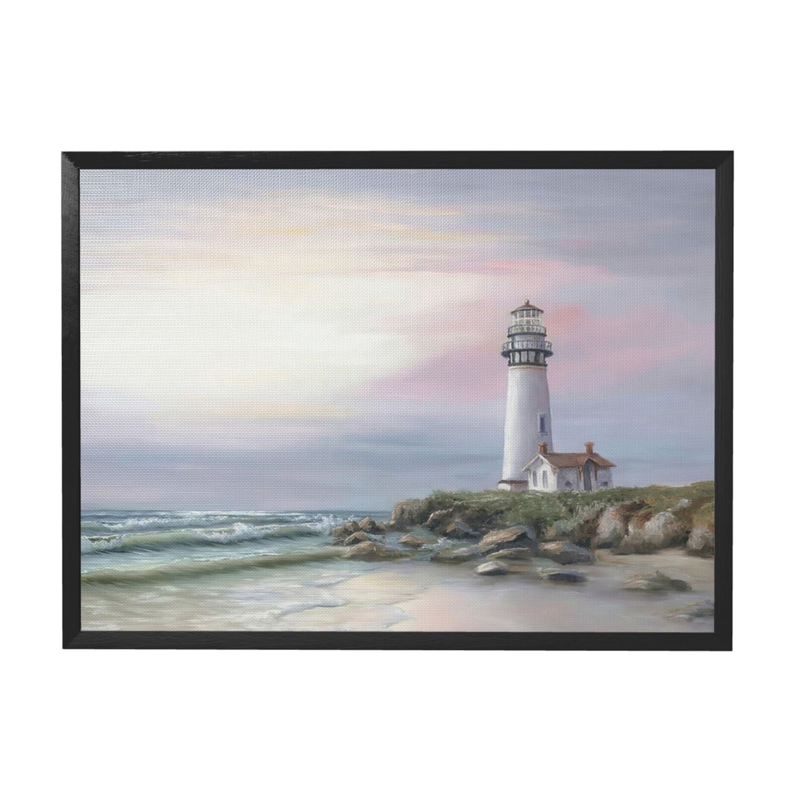 Aaheei Peaceful! Lighthouse beach scene with soft waves. Great for ...