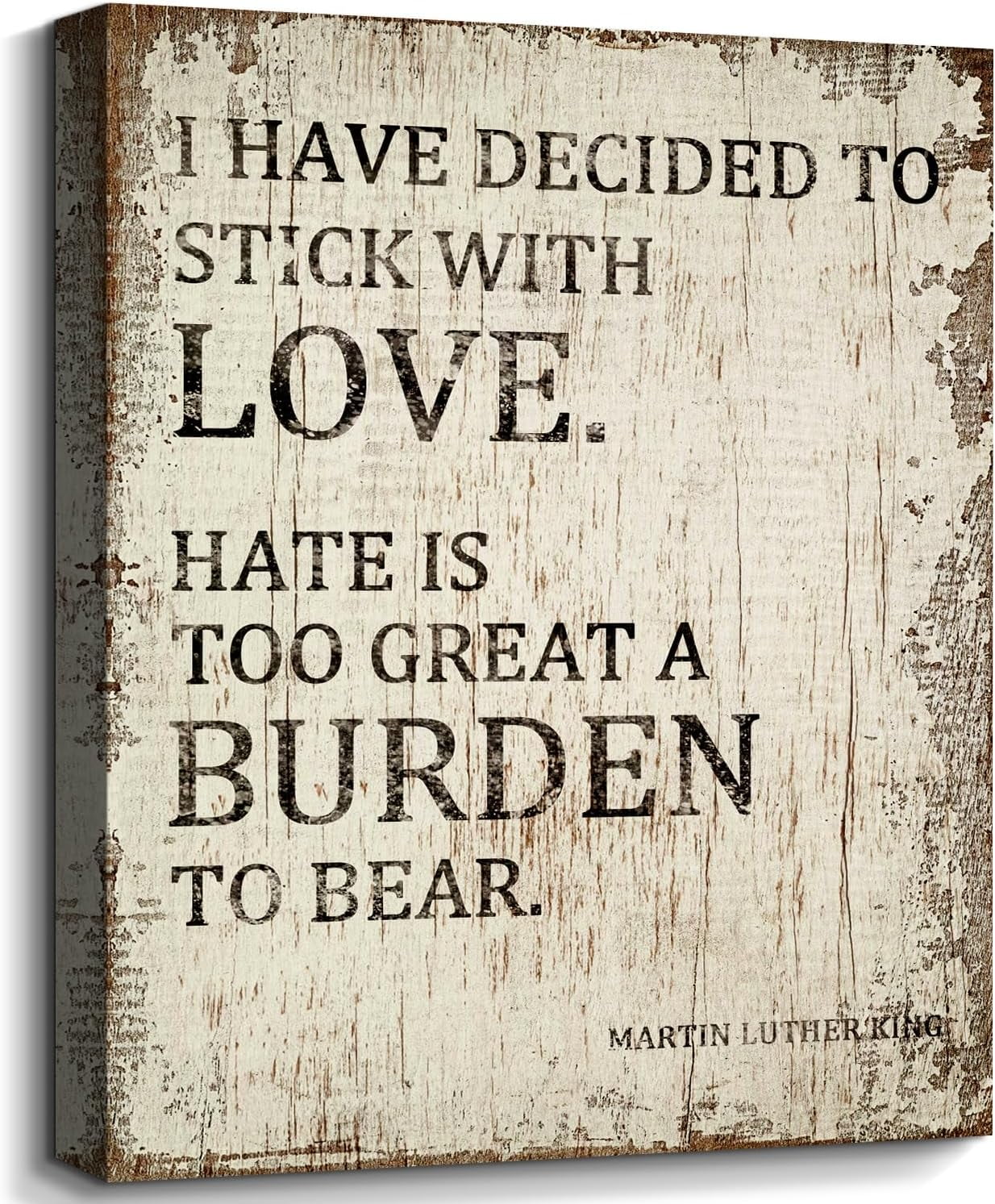 Aaheei Retro Inspirational Canvas Wall Art I Have Decided to Stick With ...