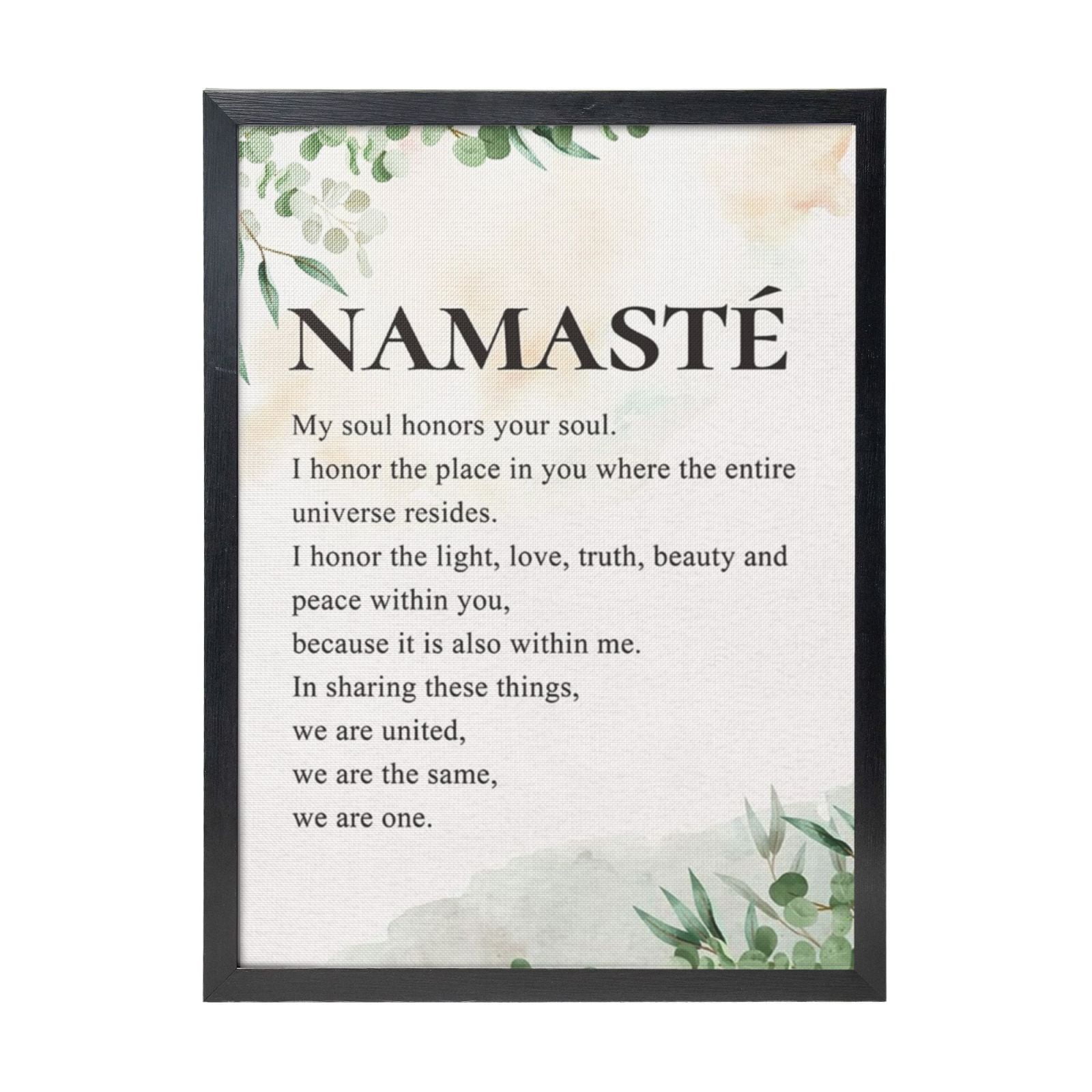 Aaheei Serene! “Namaste” canvas. Honors inner unity. Suitable for yoga ...