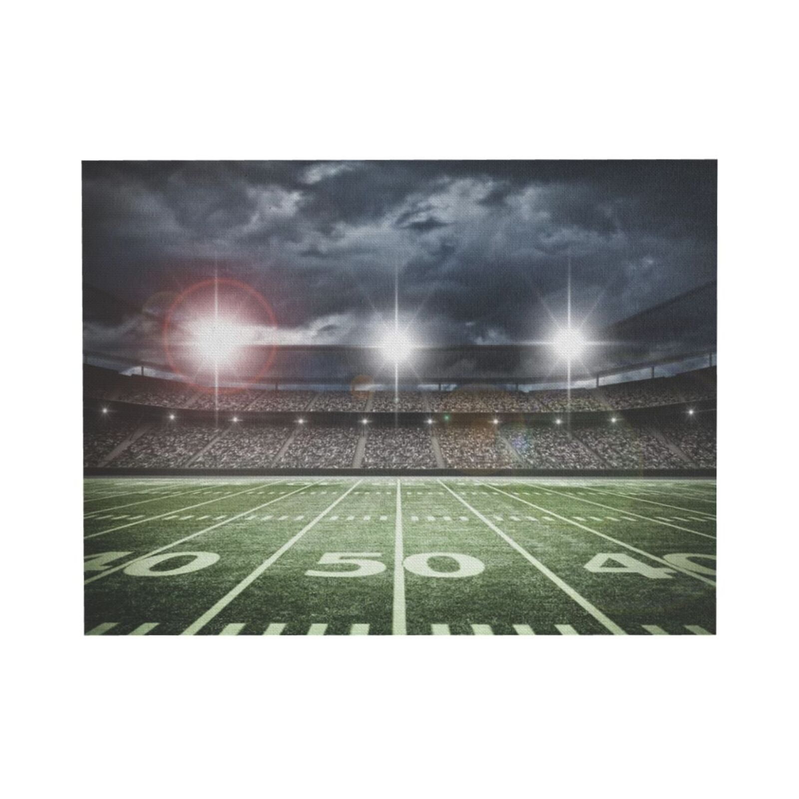 Aaheei – Stadium Night Football Field Canvas Art | Viral Sports Fan ...
