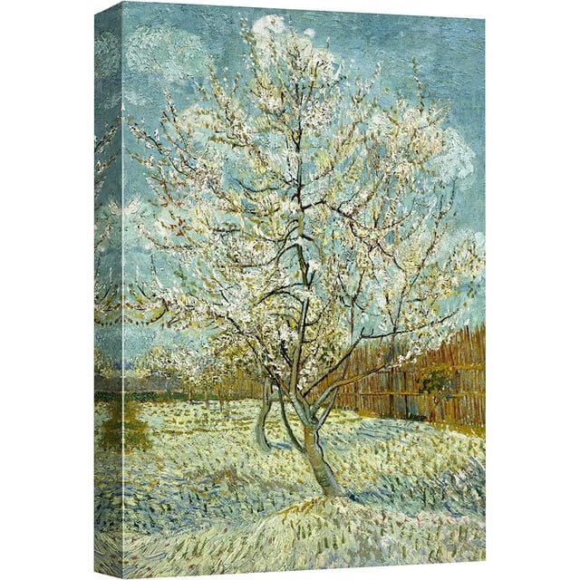 Aaheei The Pink Peach Tree by Vincent Van Gogh - Canvas Print Wall Art ...