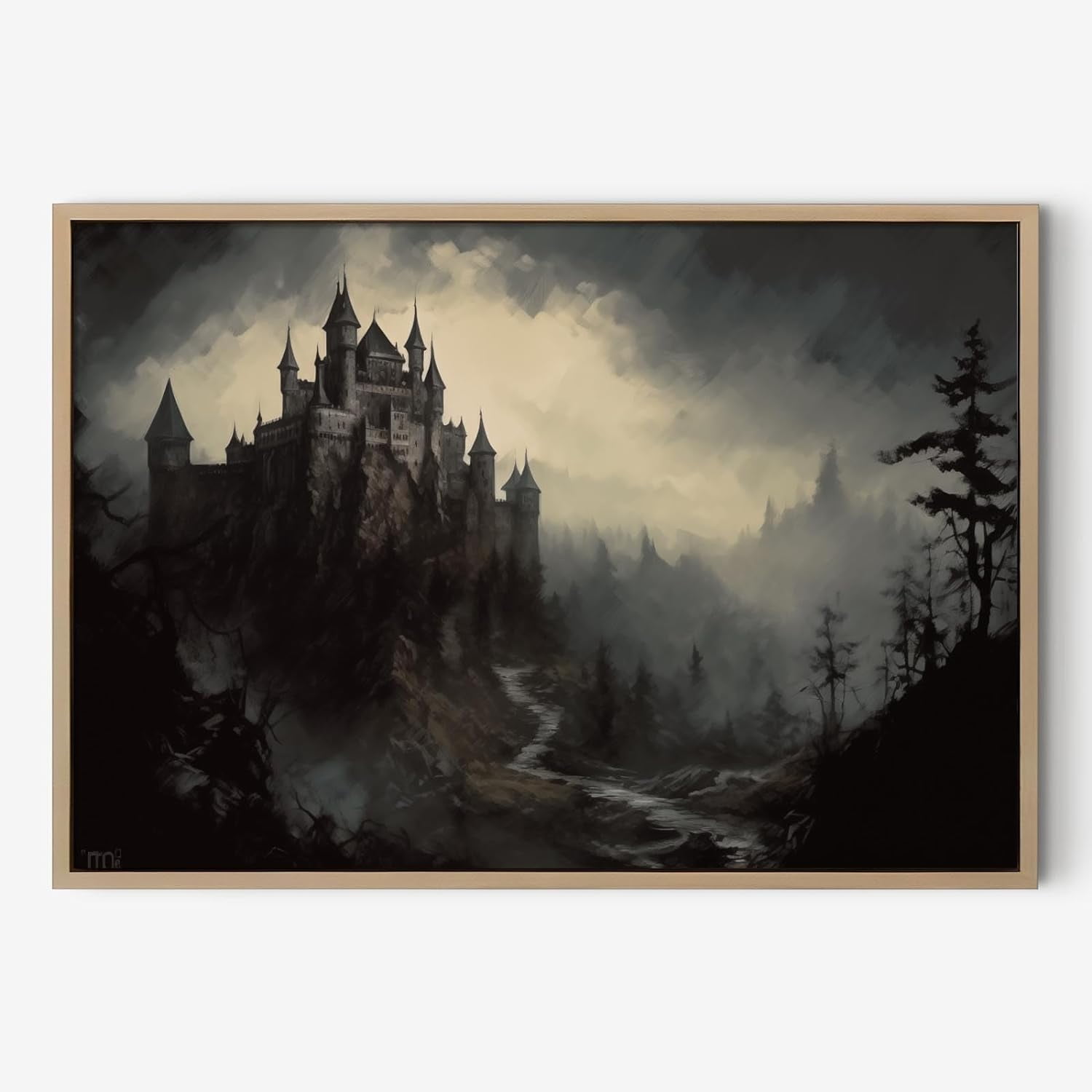 Aaheei Vintage Castle Poster Dark Academia Victorian Gothic Castle Wall ...