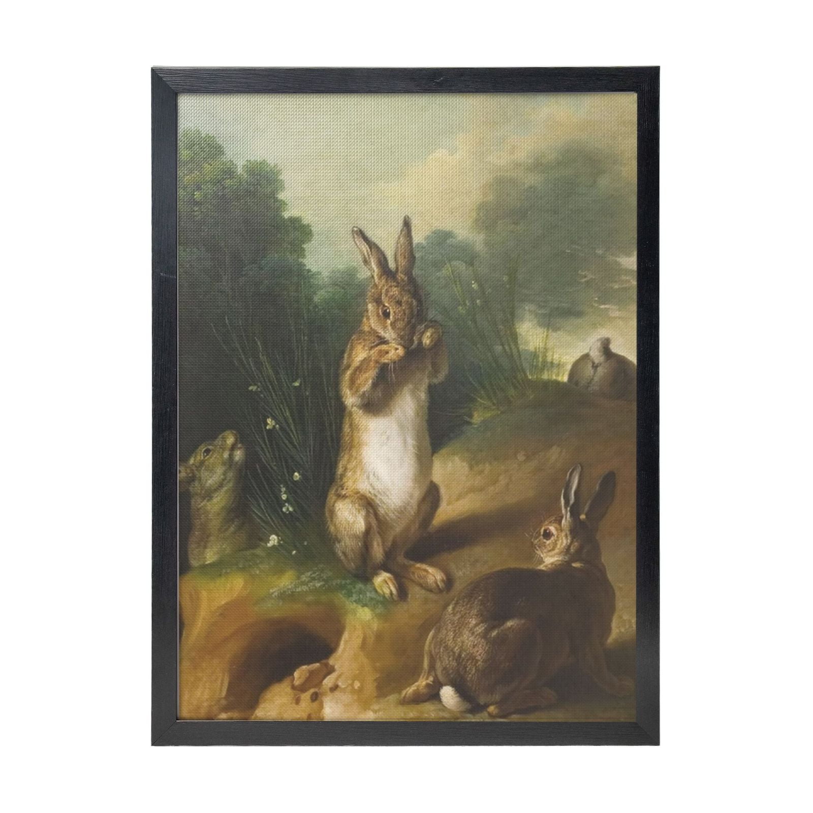 Aaheei Whimsical! Rabbits in a natural setting, ideal for home decor ...