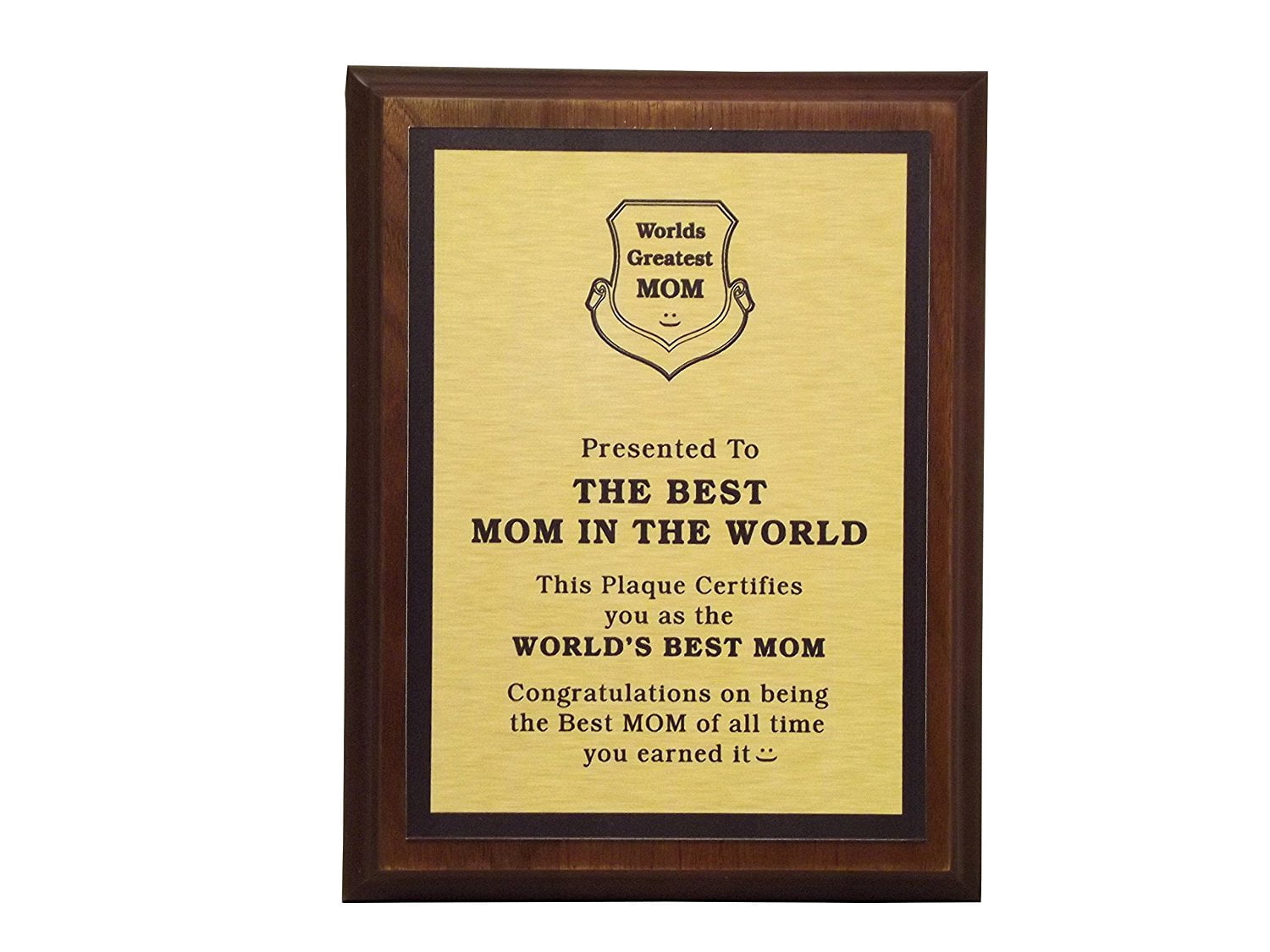 Aahs Engraving Worlds Greatest Plaques (The Best Mom In The World, Gold ...