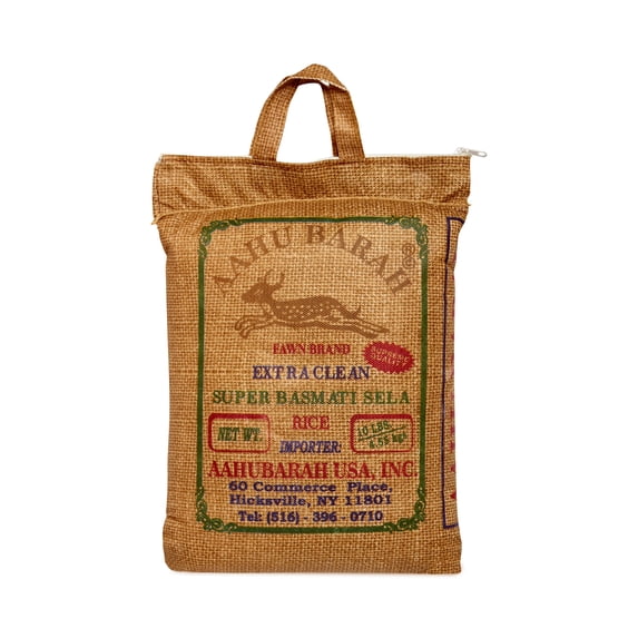 Aahu Barah Basmati Sela Rice, Long Grain, Aromatic Flavor, Non-GMO ...