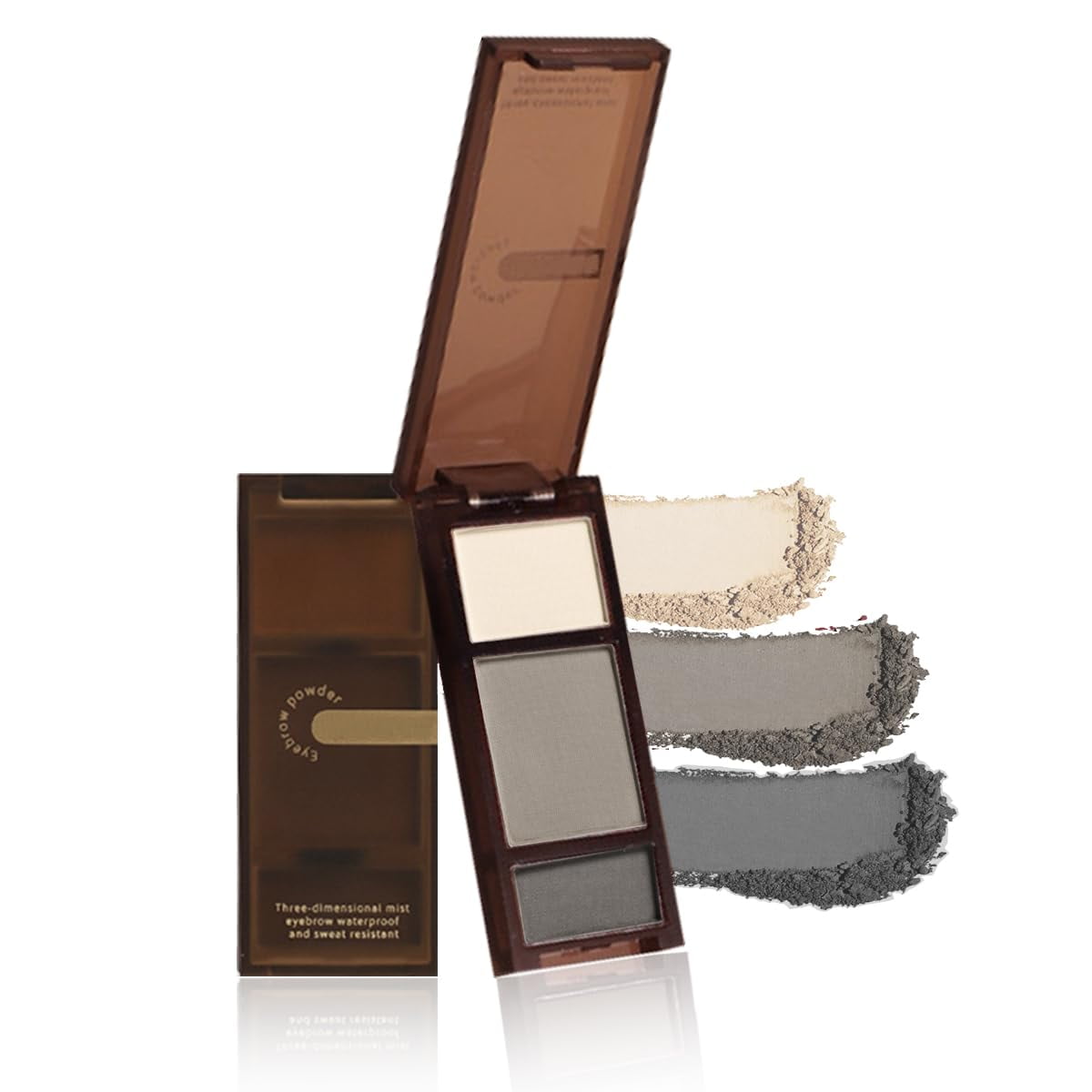 Aaiffey Eyebrow Powder Palette,3-color eyebrow palette Nature Eye Brow ...