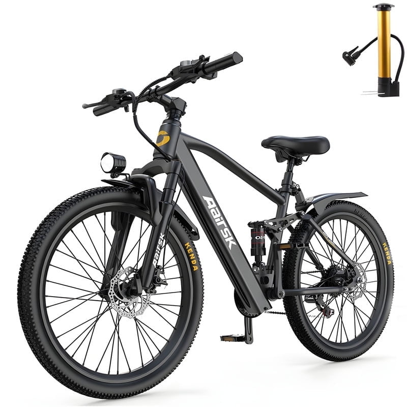 Aairsk 26''Electric Bike for Adults, 400W Motor Mountain Ebike, 36V 13AH, 40 Miles Long Range ...