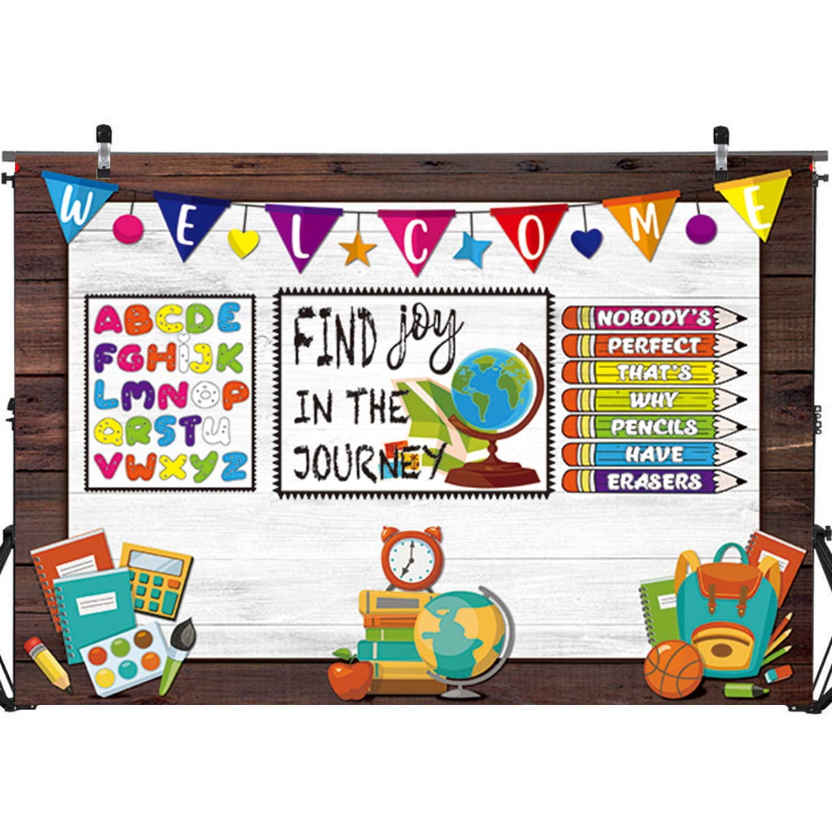 Aakihi Online Teaching Backdrop Banner Decorations,Classroom Teacher ...