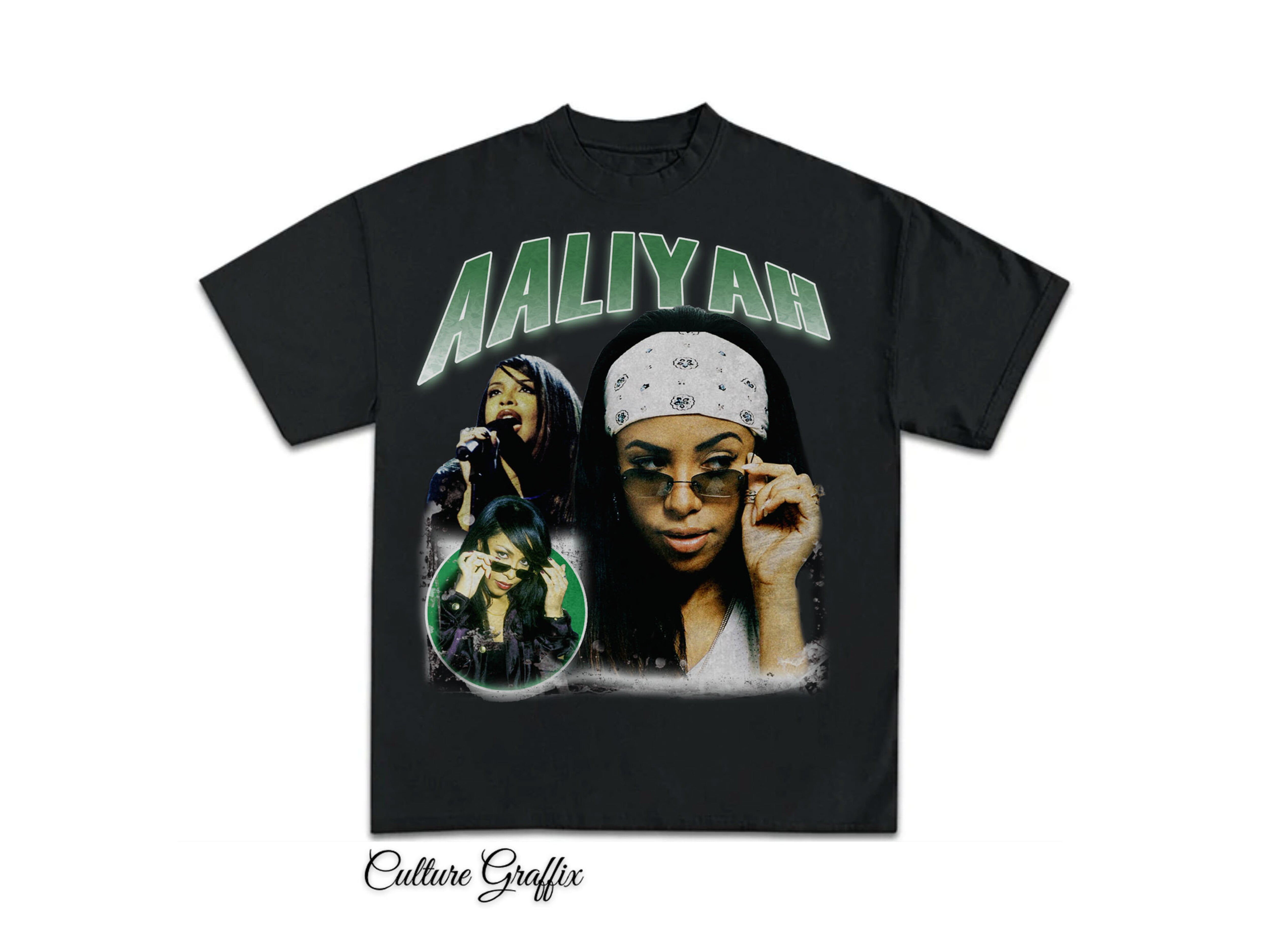 Aaliyah Bootleg Shirt Black, Vintage Rap Hip Hop Tee Aaliyah, Merch Oversized Heavy Cotton Tee ...