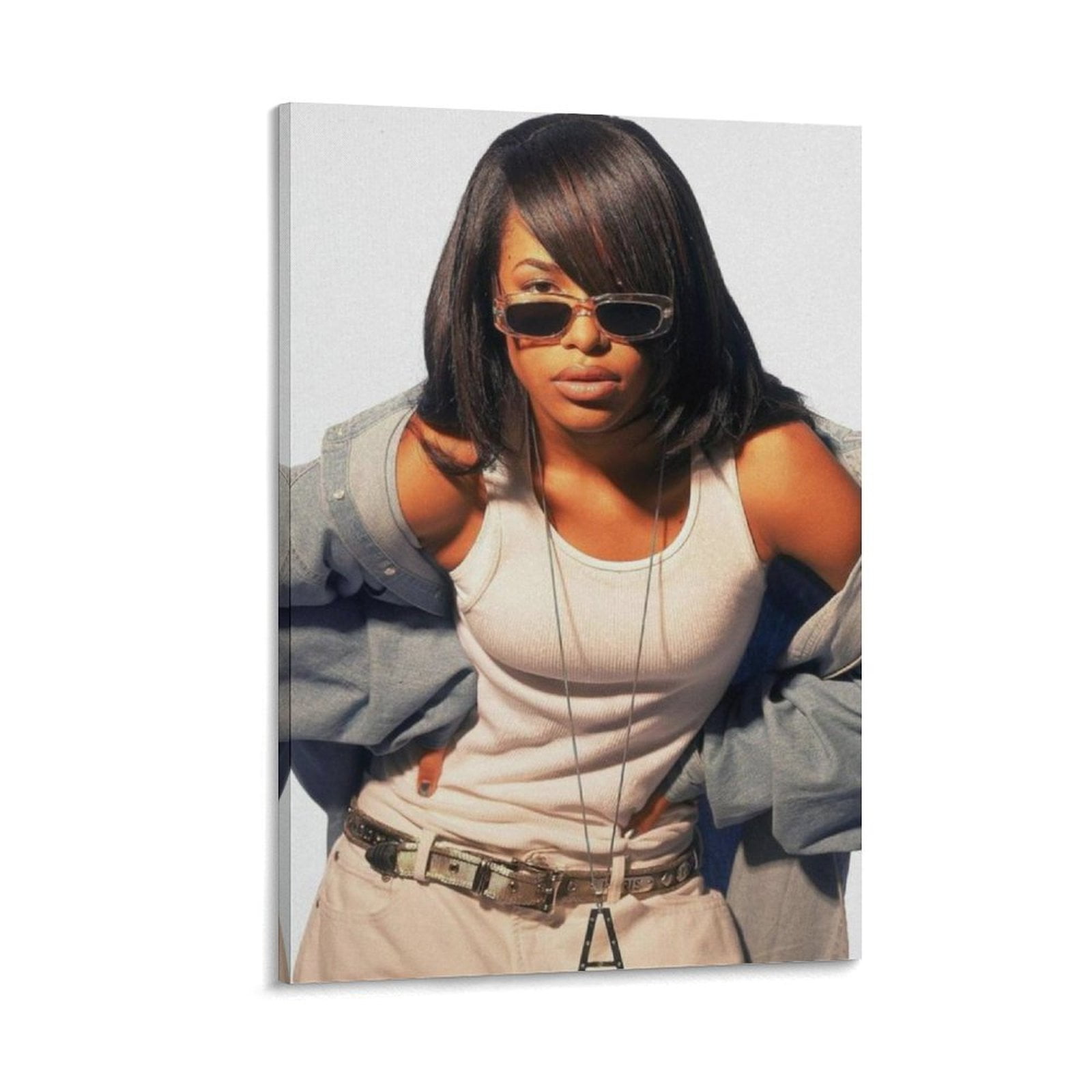 Aaliyah Dana Haughton Actor Poster Photo (1) Canvas Poster Wall Art ...