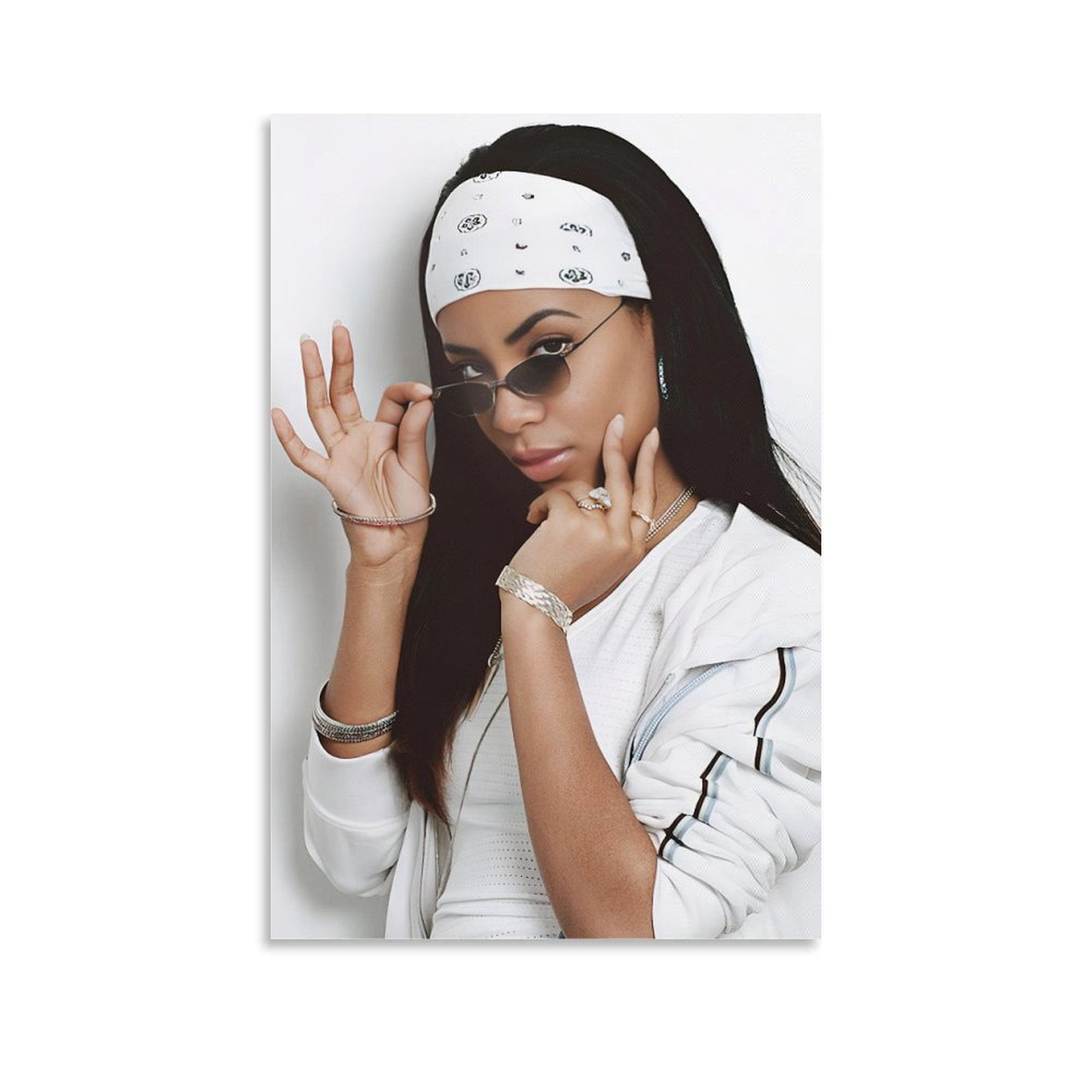 Aaliyah Dana Haughton Actor Poster Photo (17) Picture Print Canvas ...