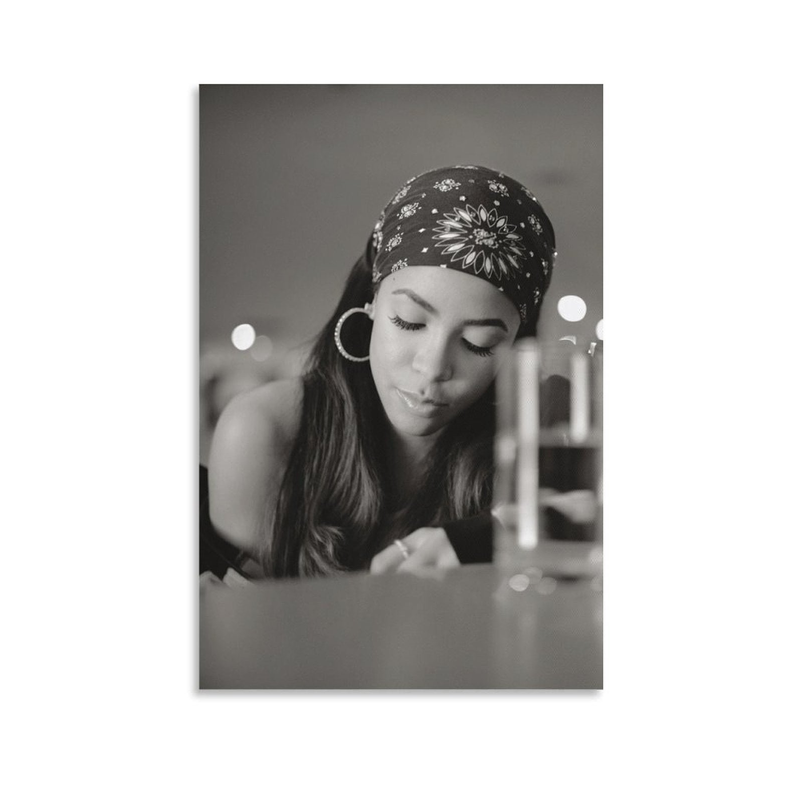 Aaliyah Dana Haughton Actor Poster Photo (20) Canvas Wall Art Poster ...