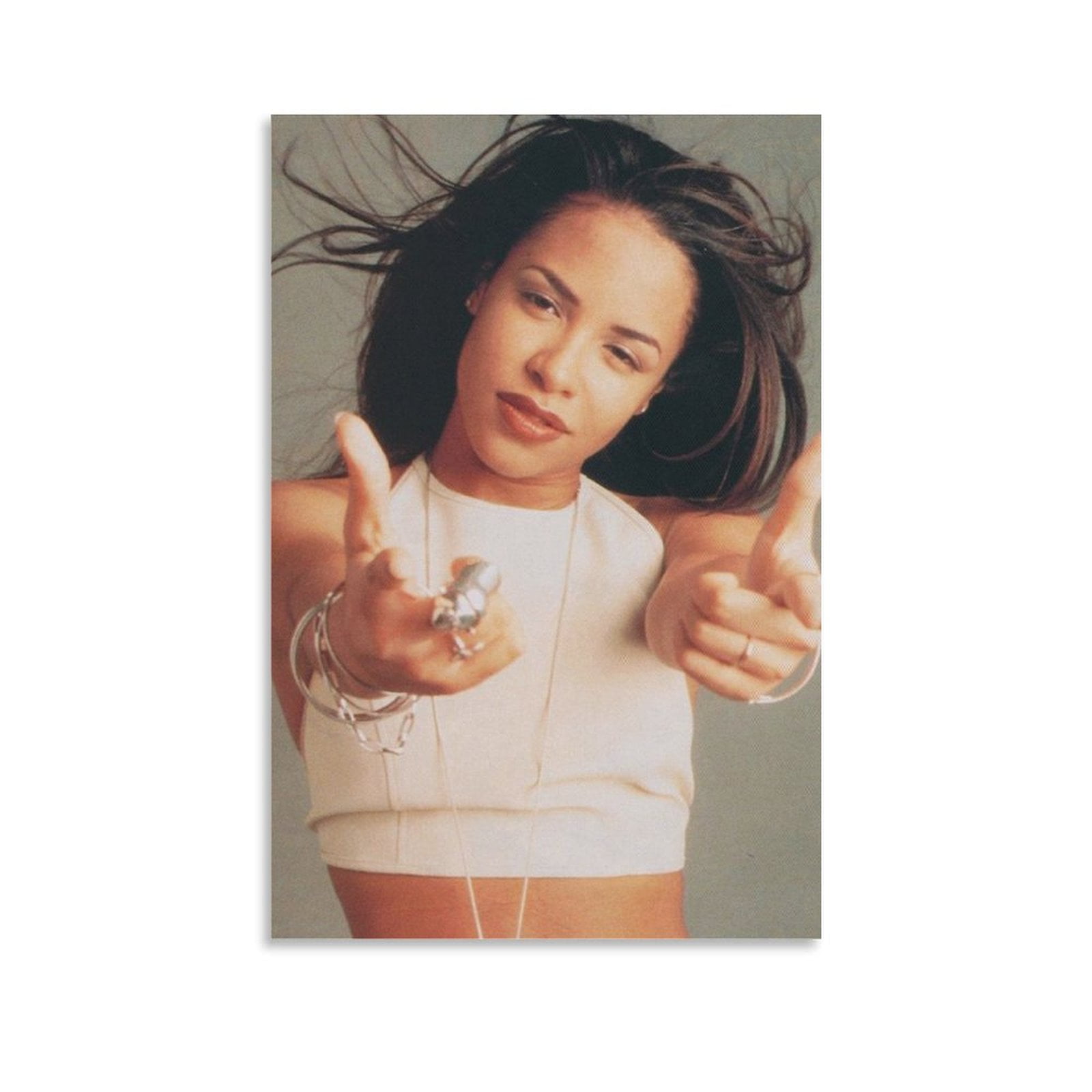 Aaliyah Dana Haughton Actor Poster Photo (28) Picture Print Canvas ...