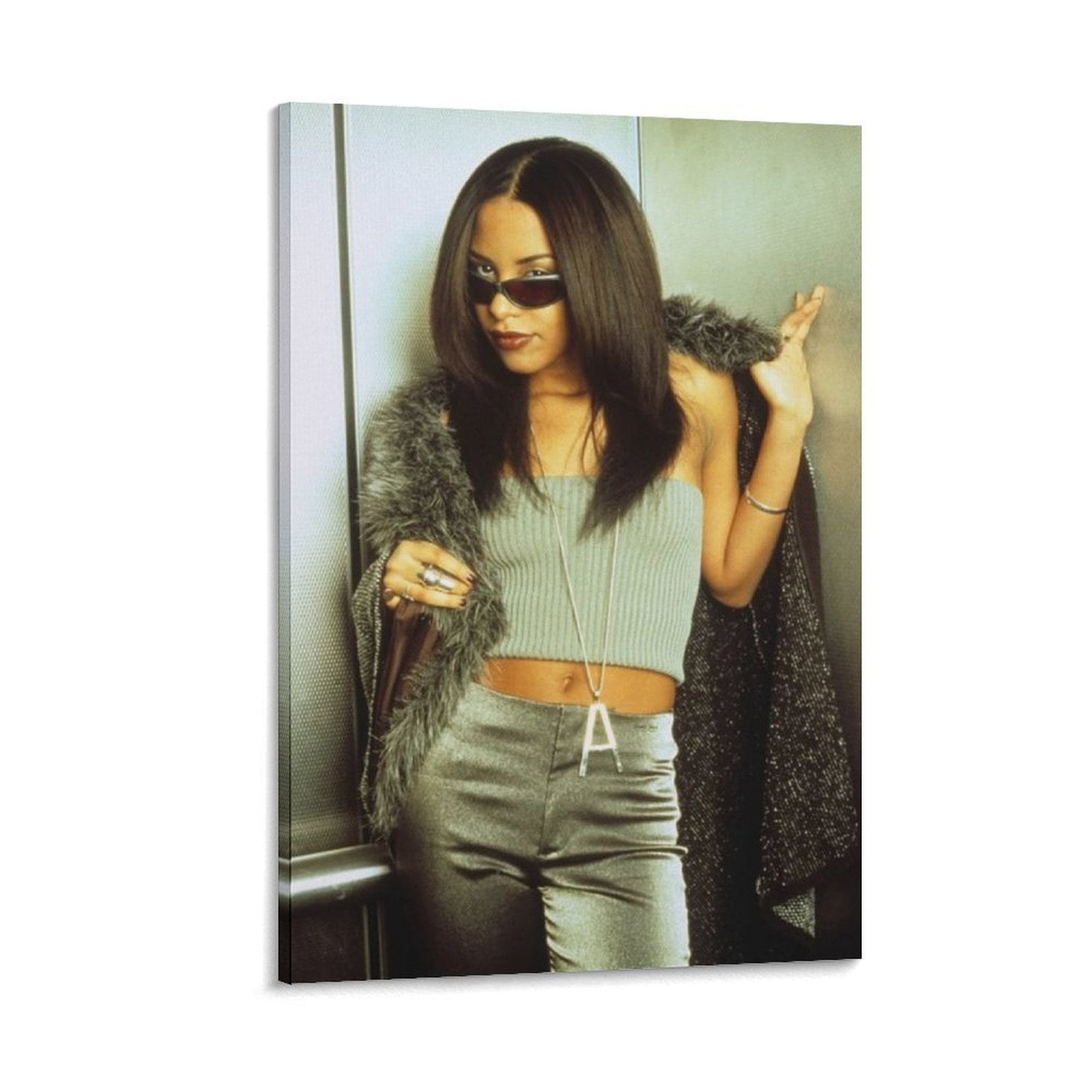 Aaliyah Dana Haughton Actor Poster Photo (5) Canvas Poster Wall Art ...
