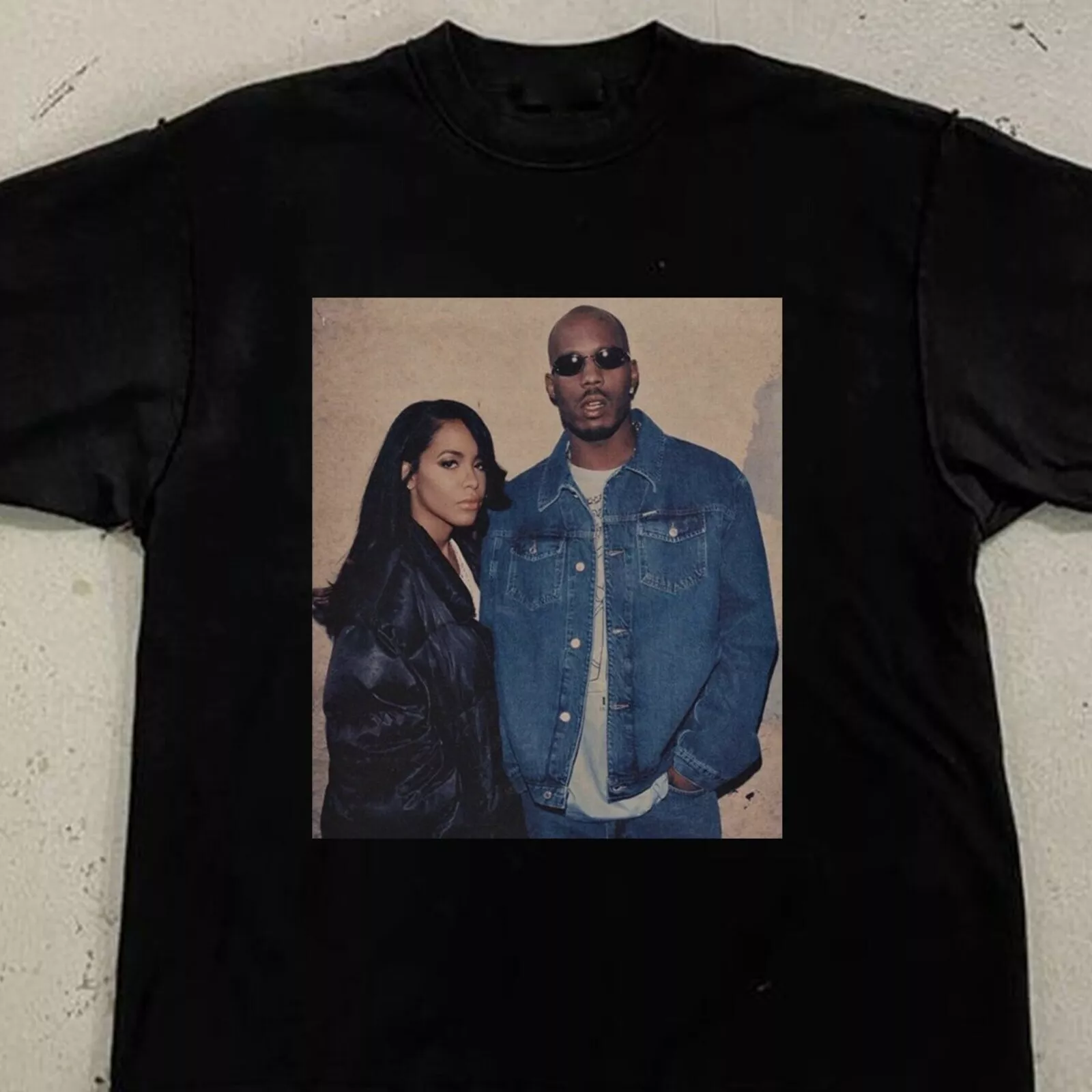 Aaliyah & Dmx T-shirt - Rapper Tee - 90's Hip Hop Clothing - Vintage ...