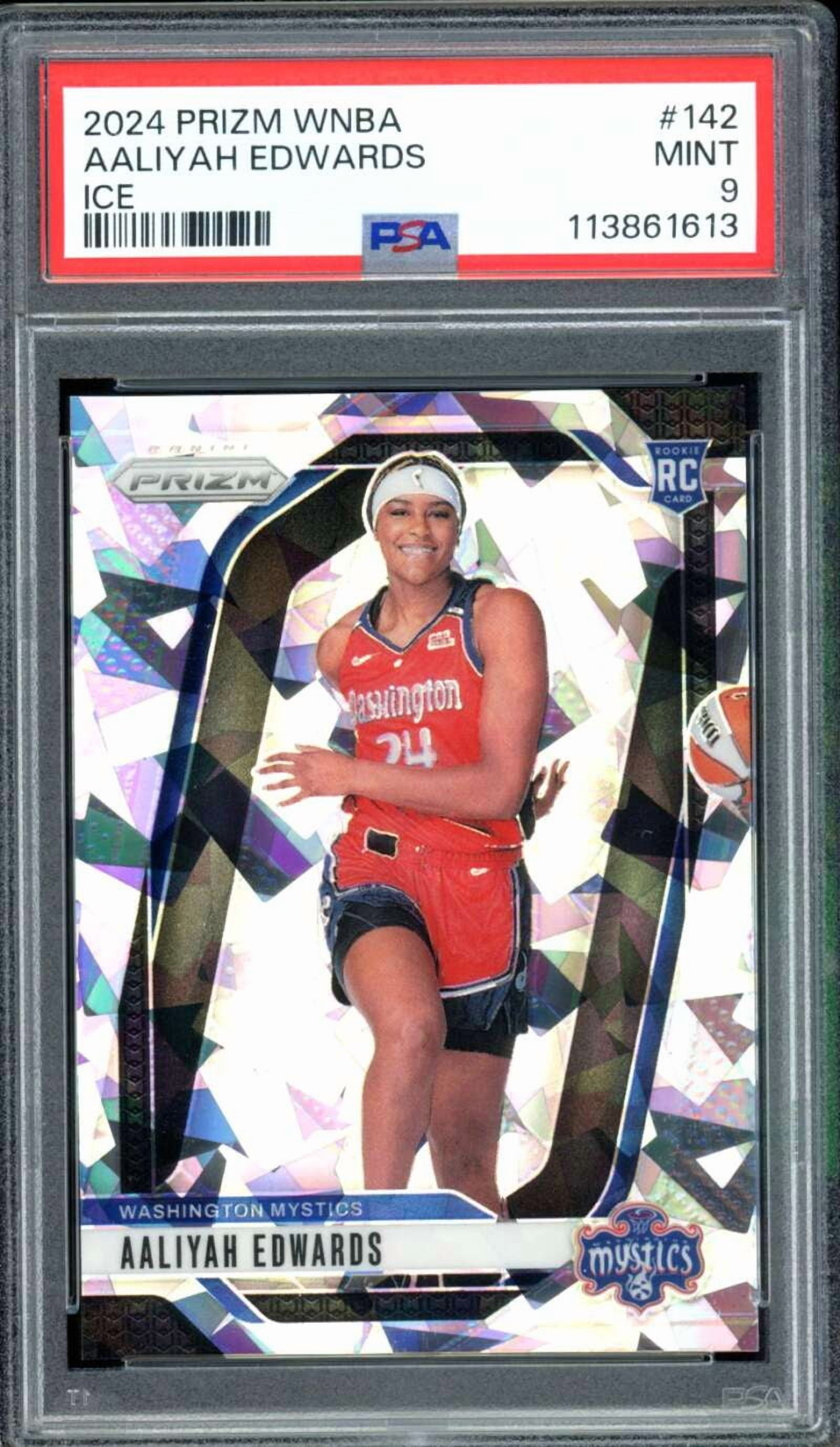 Aaliyah Edwards Rookie Card 2024 Prizm WNBA Ice #142 PSA 9 - Walmart.com