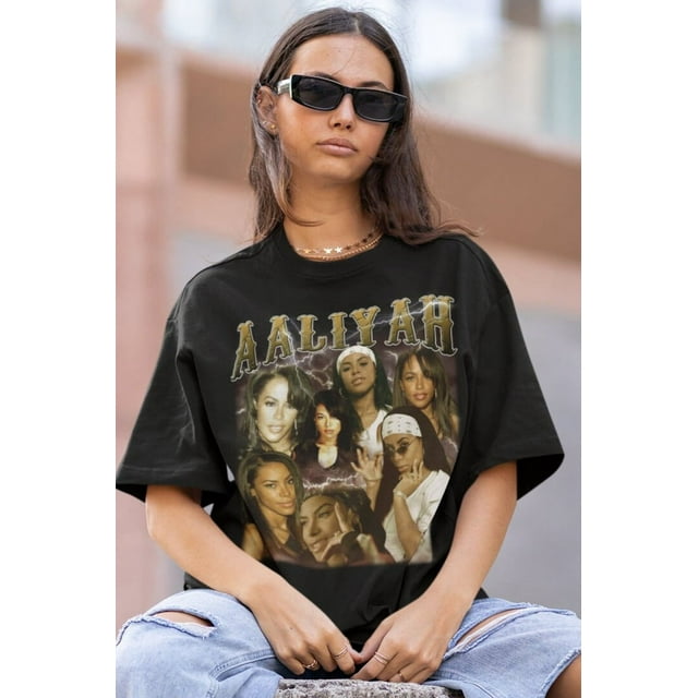 Aaliyah Hiphop TShirt | Aaliyah Sweatshirt Vintage | Aaliyah RnB Rapper ...