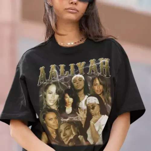 Aaliyah Hiphop Tshirt Aaliyah Sweatshirt Vintage Aaliyah Rnb Rapper ...