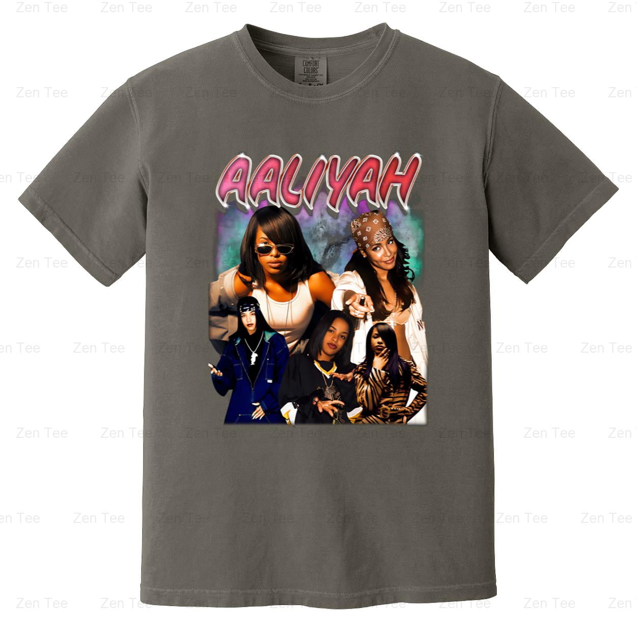 Aaliyah R&B Music Icon Graphic Comfort Color T-Shirt, Singer, 90s ...