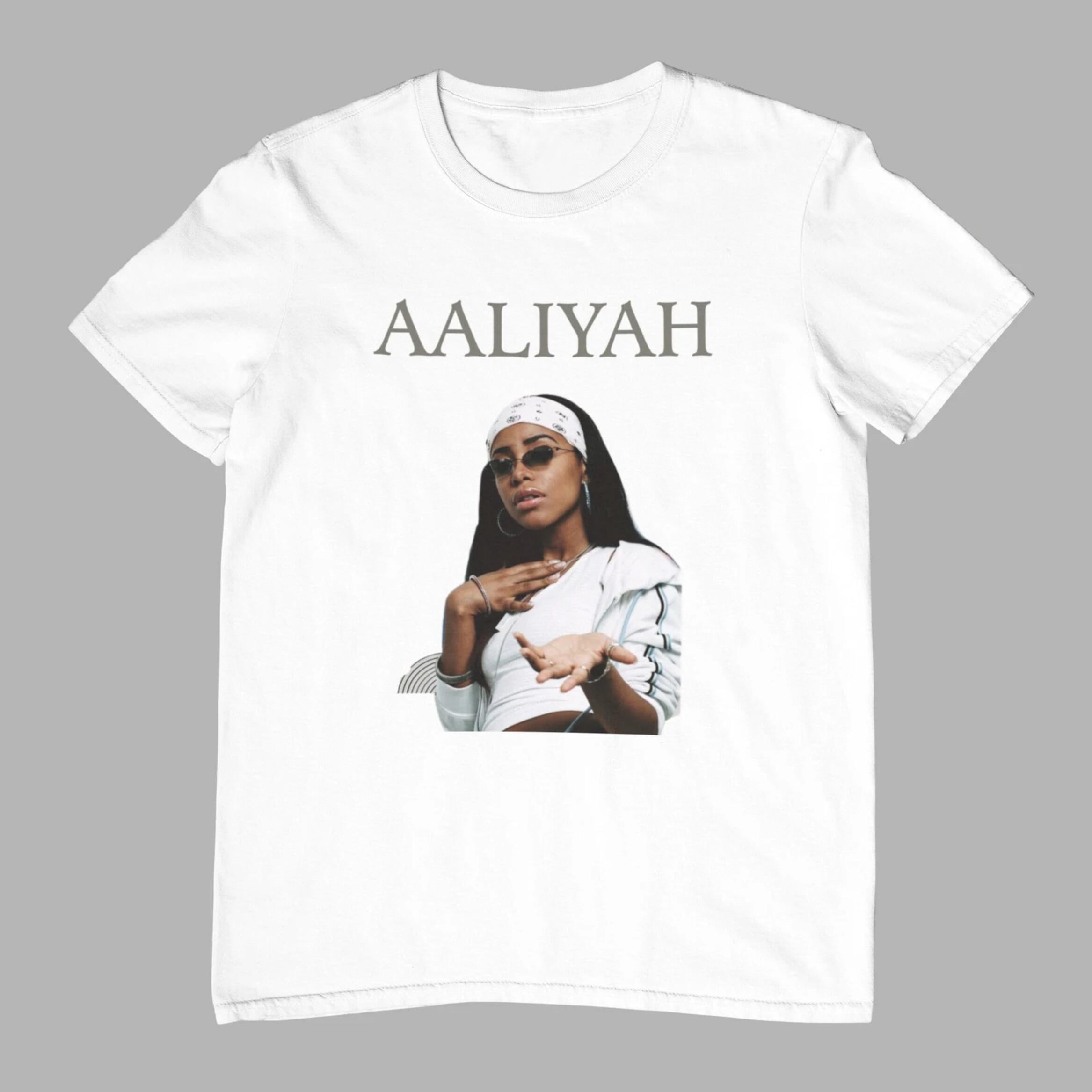 Aaliyah Vintage Shirt, Aaliyah Celebrity, RB 90s Aesthetic - Walmart.com