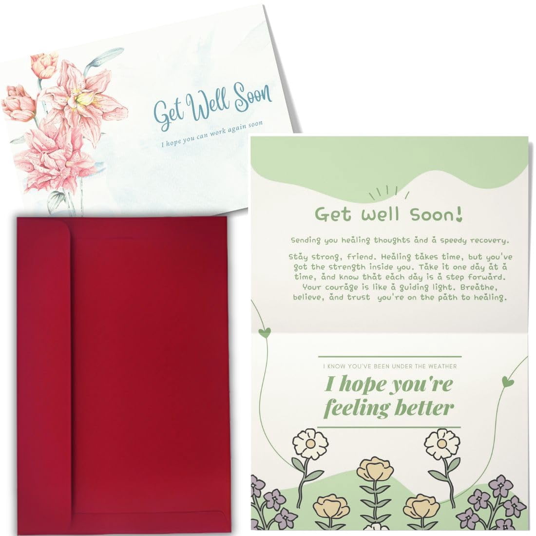 AanyaCentric Get Well Soon Greeting Card 58 x 83 inch A5 Size with ...