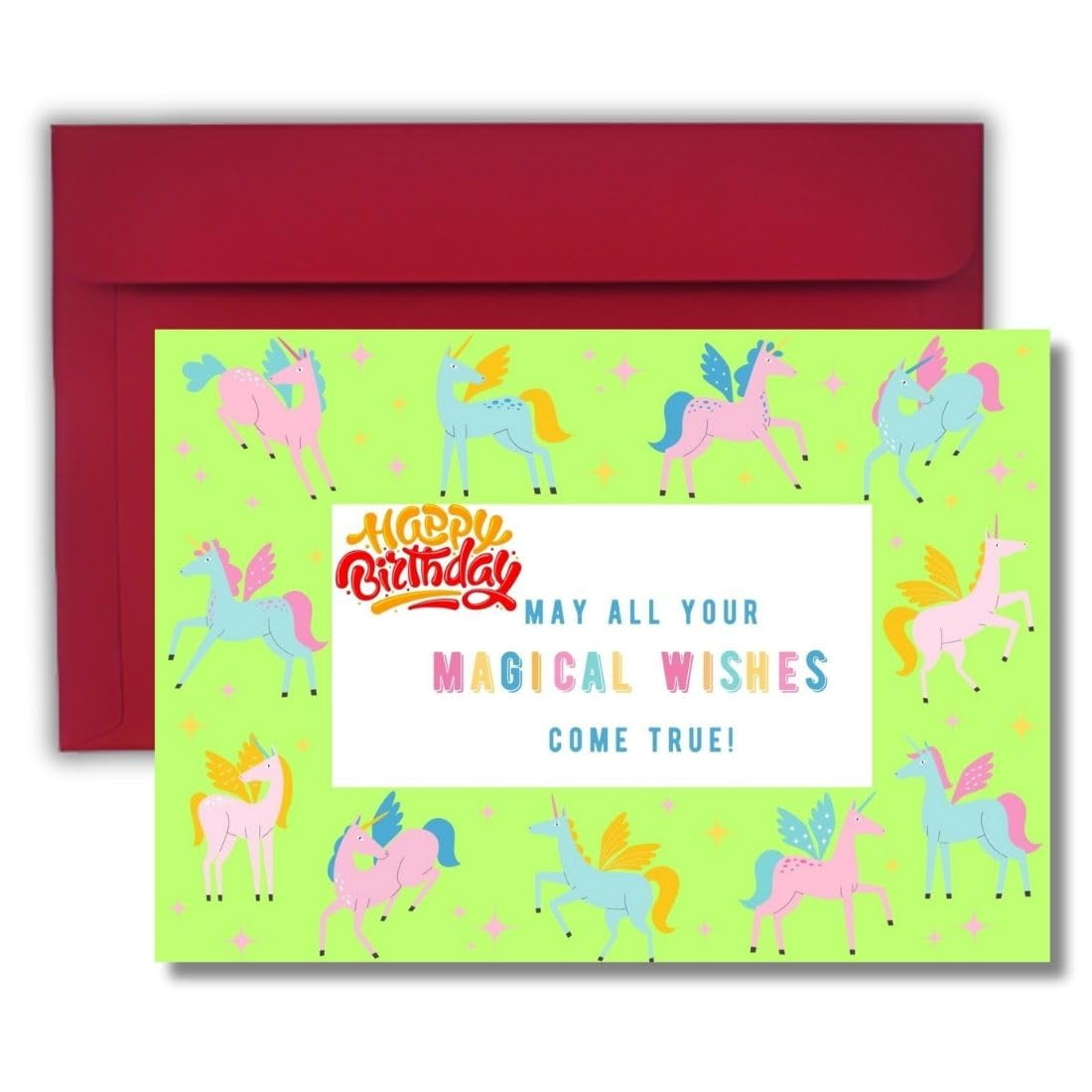 AanyaCentric Printed 148 x 21cm Kid Birthday Greeting Card Gift A5 SIze For Boy Girl Son ...