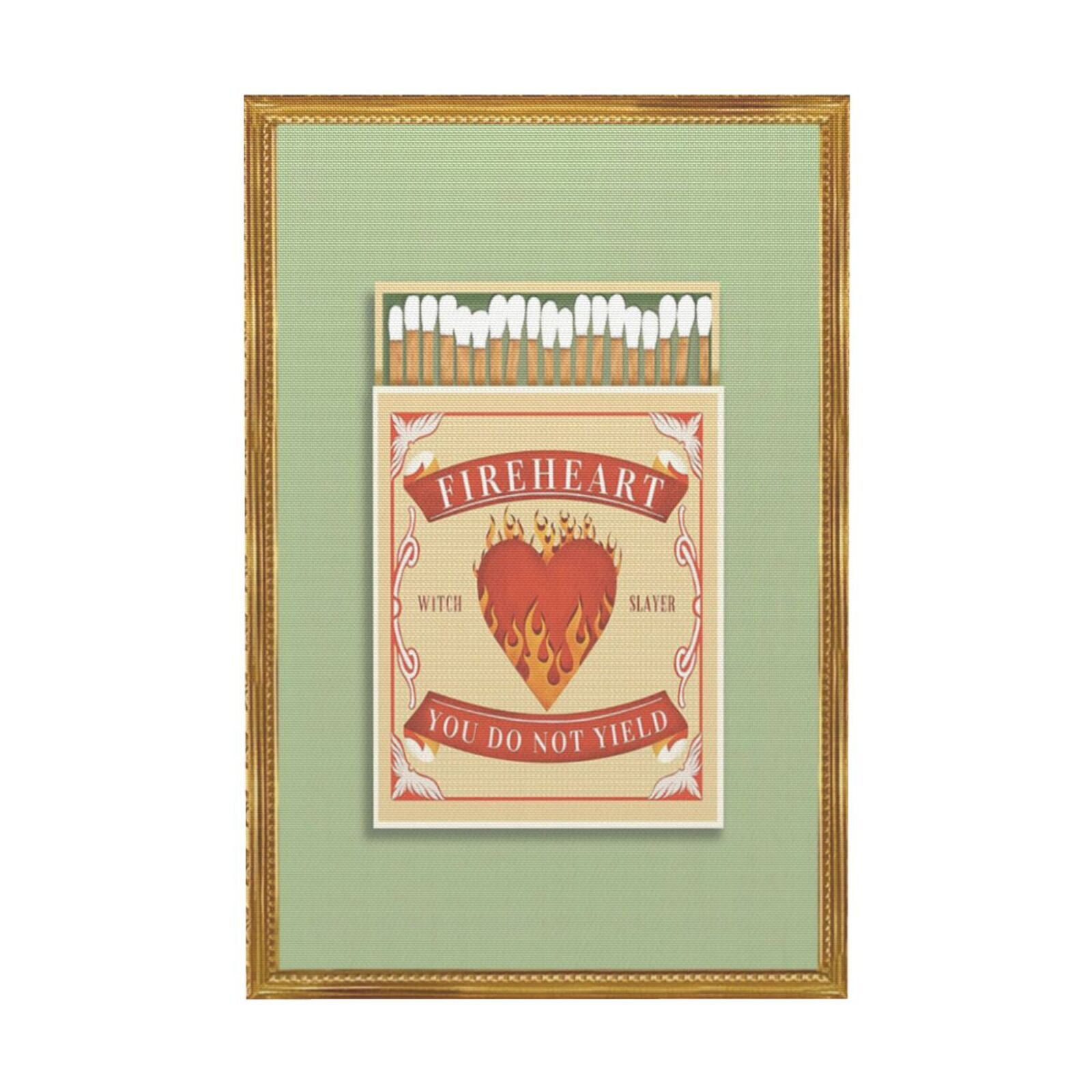 Aaoeni Edgy Fireheart Art: Bold, Mysterious, and Empowering. Ideal for ...