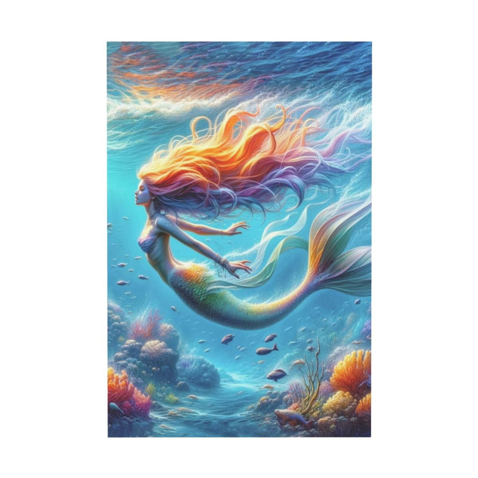 Aaoeni Enchanting, Mermaid, Gradient Colors, Underwater, Sea Creatures ...