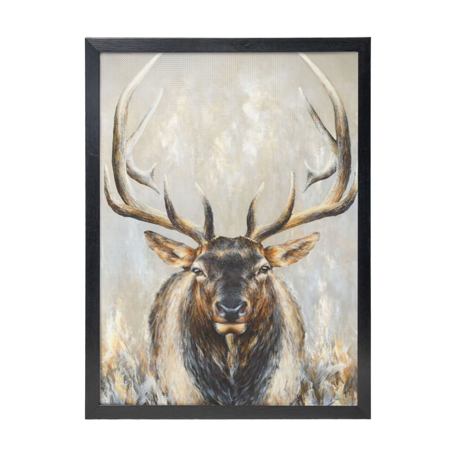 Aaoeni Graceful: Elk Canvas Print, Nature - inspired Decor for Rustic ...