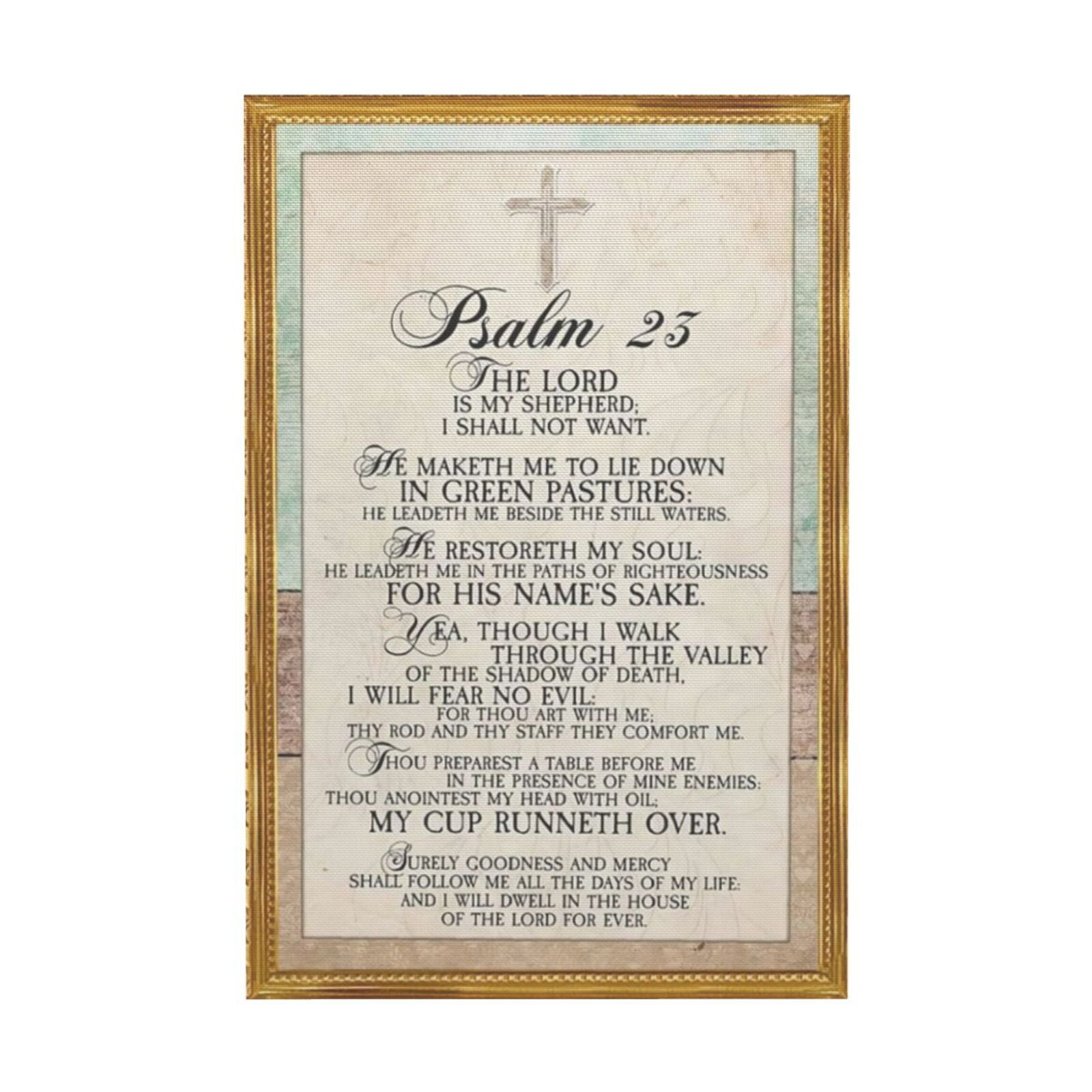 Aaoeni Spirit - Lifting: Psalm 23 Canvas, Religious Wall Art for ...