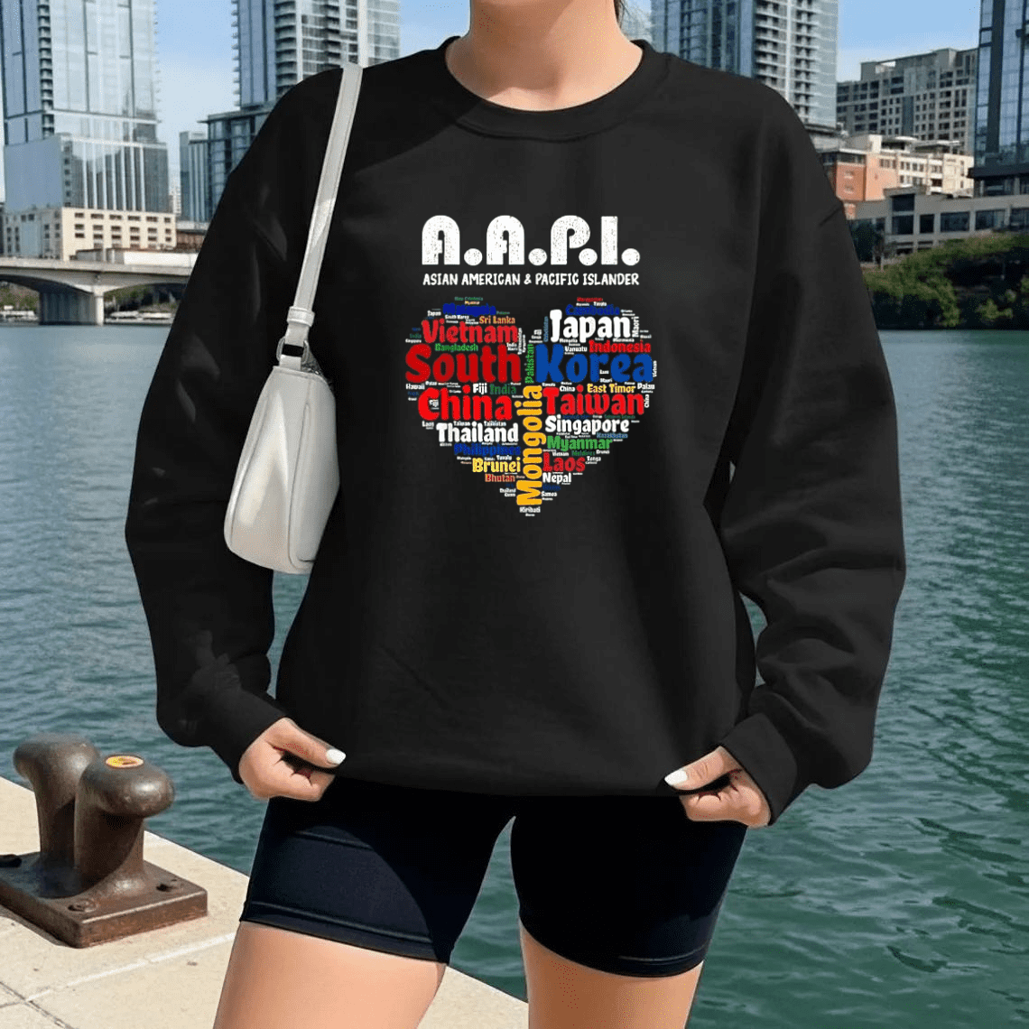 Aapi Asian American Pacific Islander Heritage Month Heart Sweatshirt ...