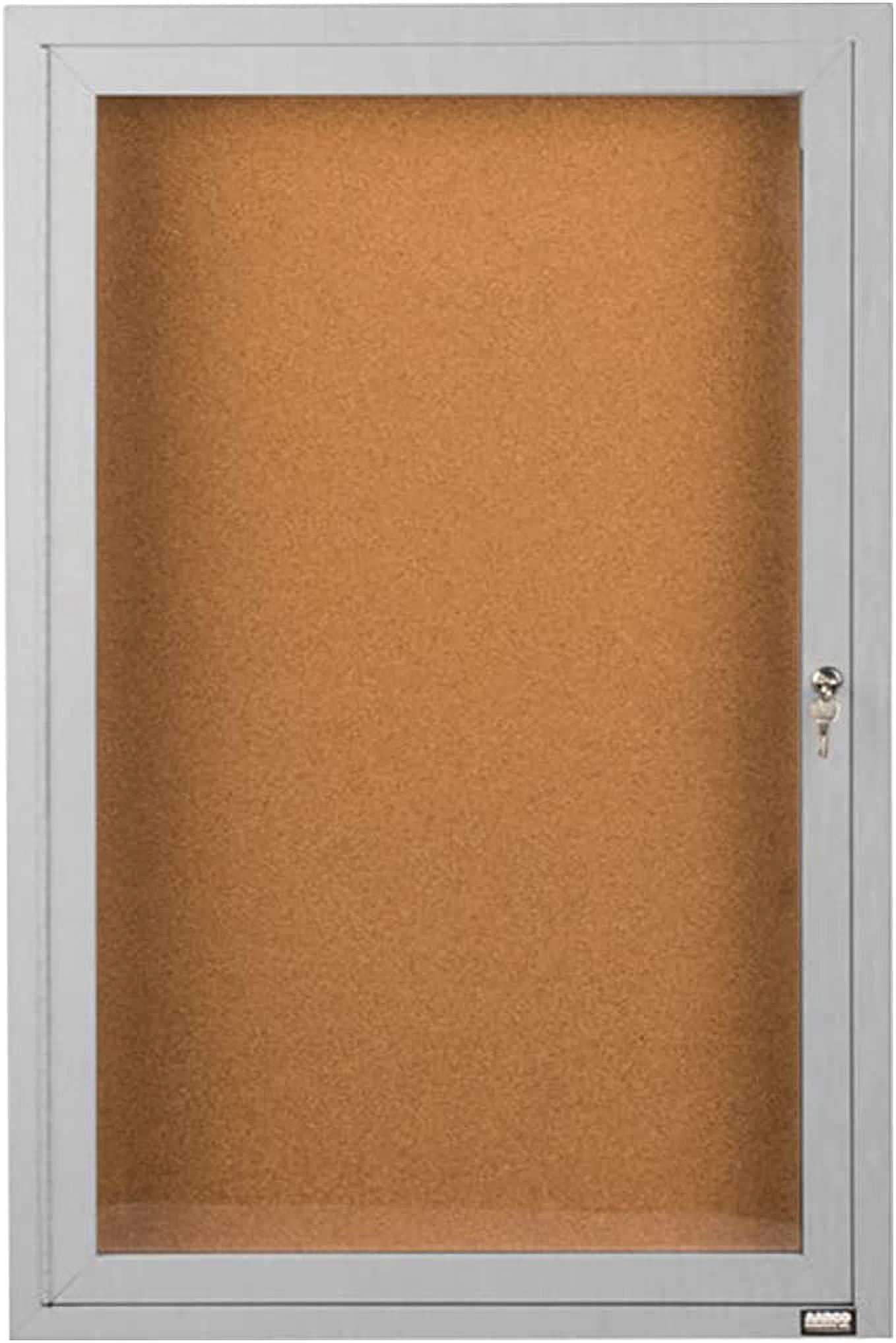 Aarco Products 36"x24" 1-Door Indoor Shatter Resistant Enclosed ...