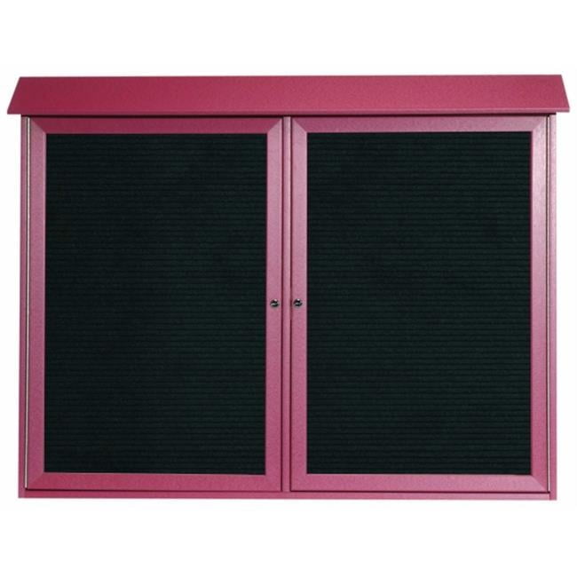 Aarco Products Inc. PLD4052-2L-7 Rosewood Two Door Hinged Door Plastic ...