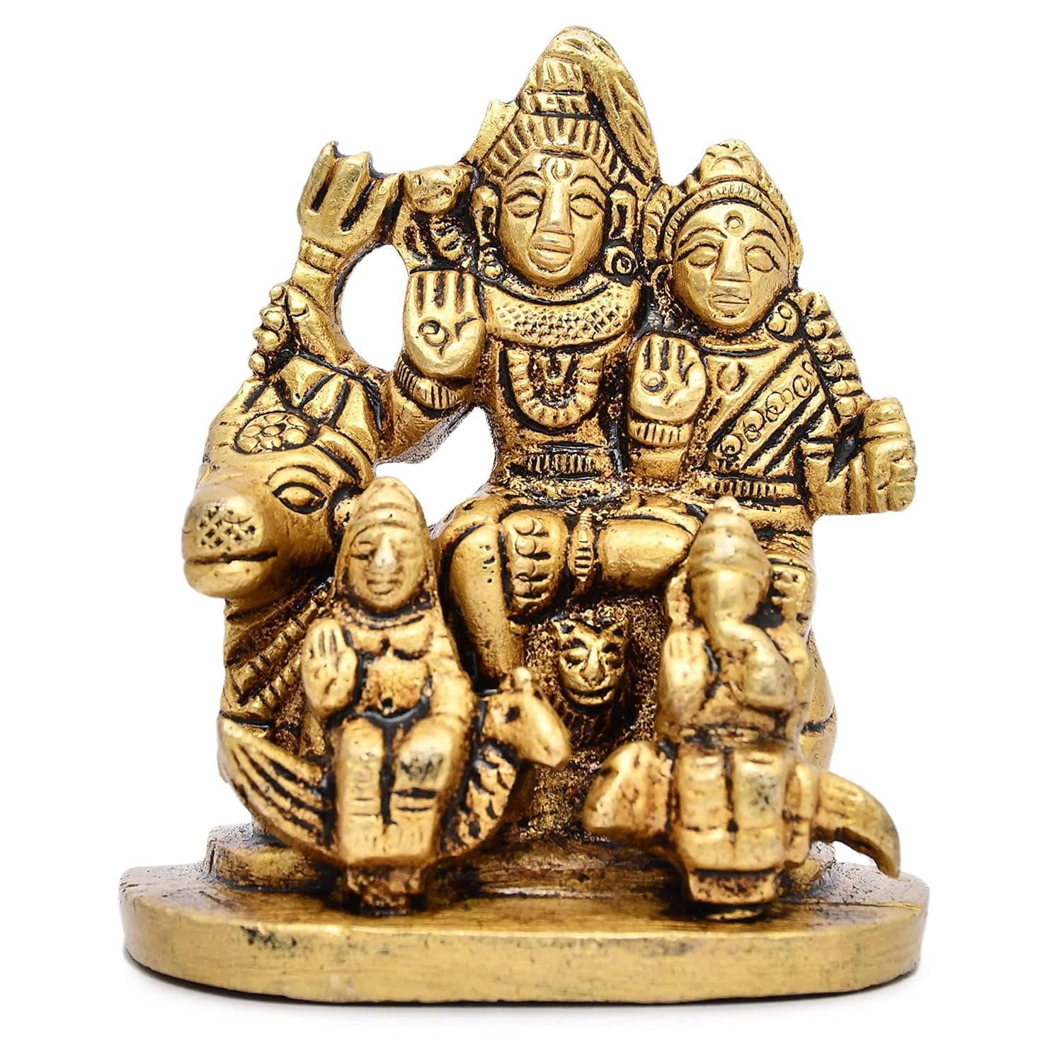 AargKraft Brass Shiva Parvati Pariwar Shiva Family Shiva Bholenath ...