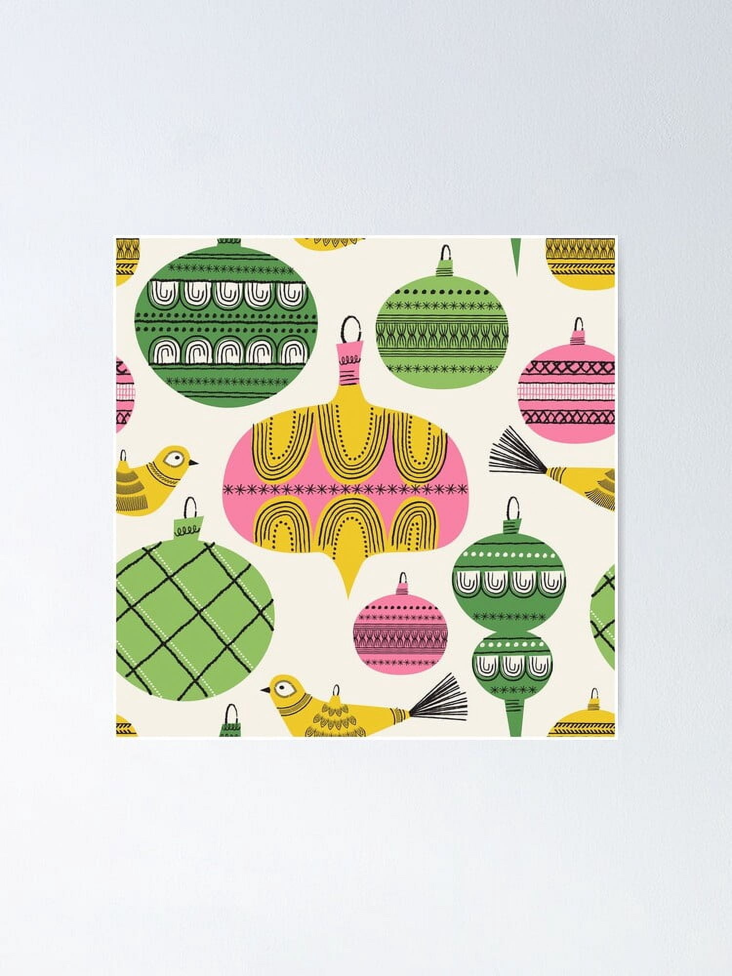 Aarica new Elegant Holiday Baubles ~ Festive Fun! Unframed Canvas ...