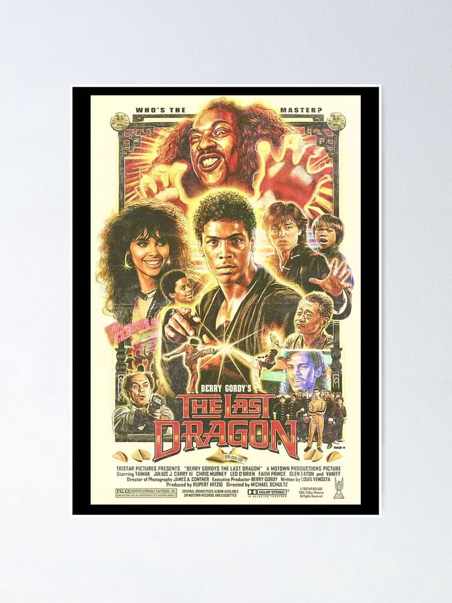 Aarica new The Last Dragon Movie Poster Unframed Canvas Unique Wall ...