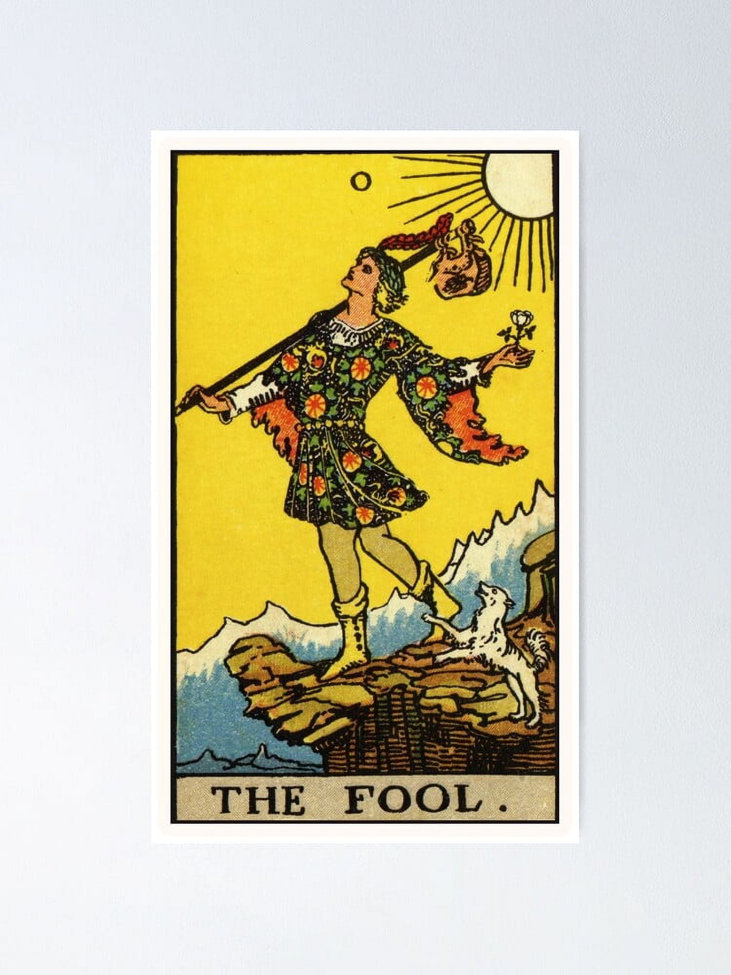 Aaroca 0. The Fool Tarot Card Unframed Classic Decoration for Office ...