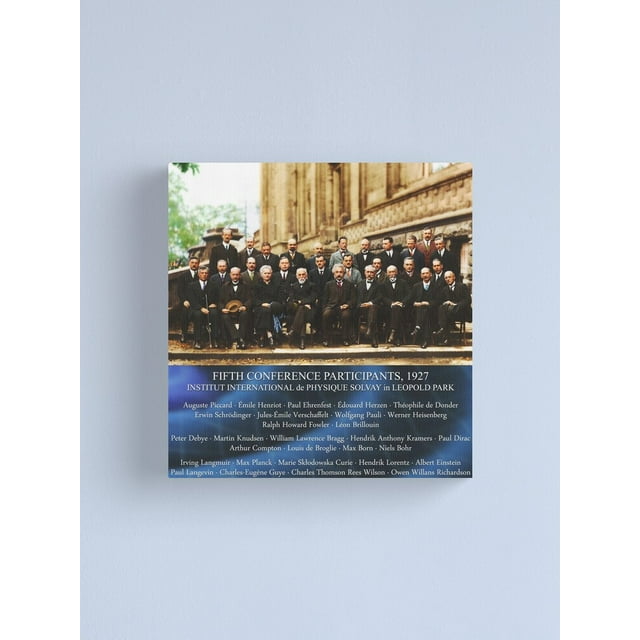 Aaroca 1927 Solvay Conference (LISA wave bg), posters, prints Canvas ...