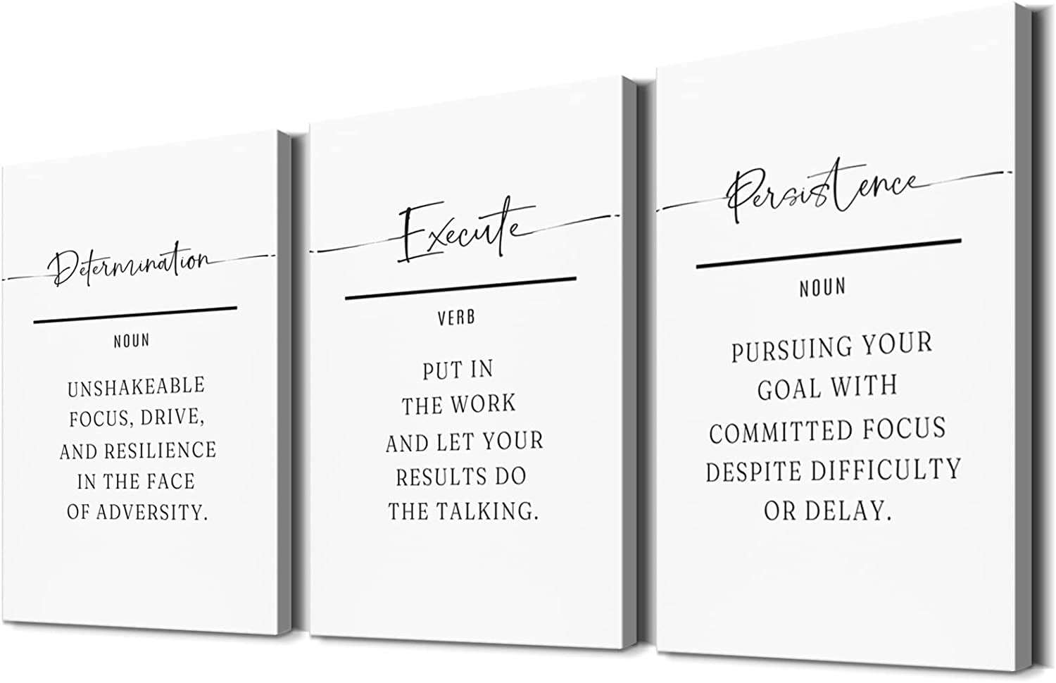 Aaroca 3 Pieces Motivational Wall Art - Office Pictures, Inspirational ...